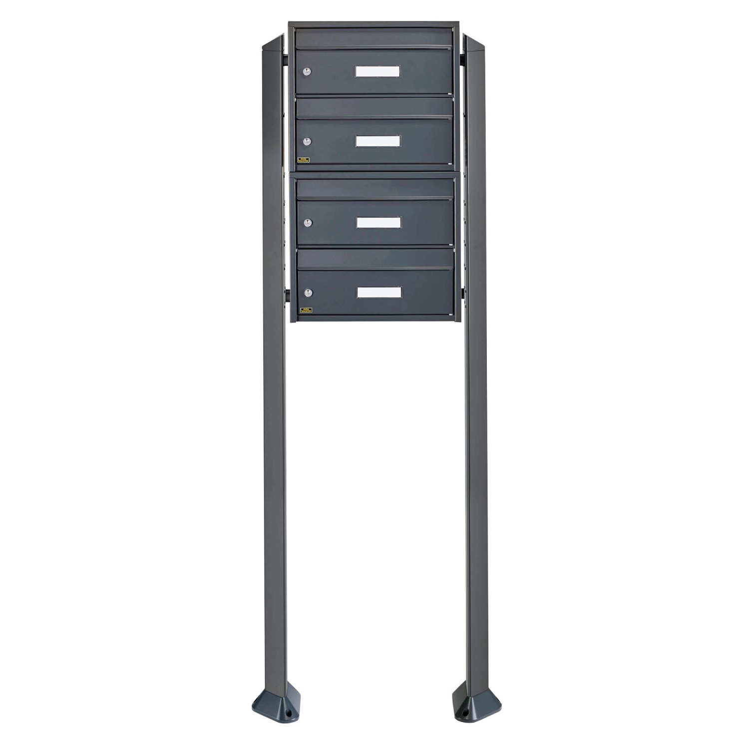 Burg Wächter Briefkasten mit Standfuß / Briefkasten 4 Parteien ...