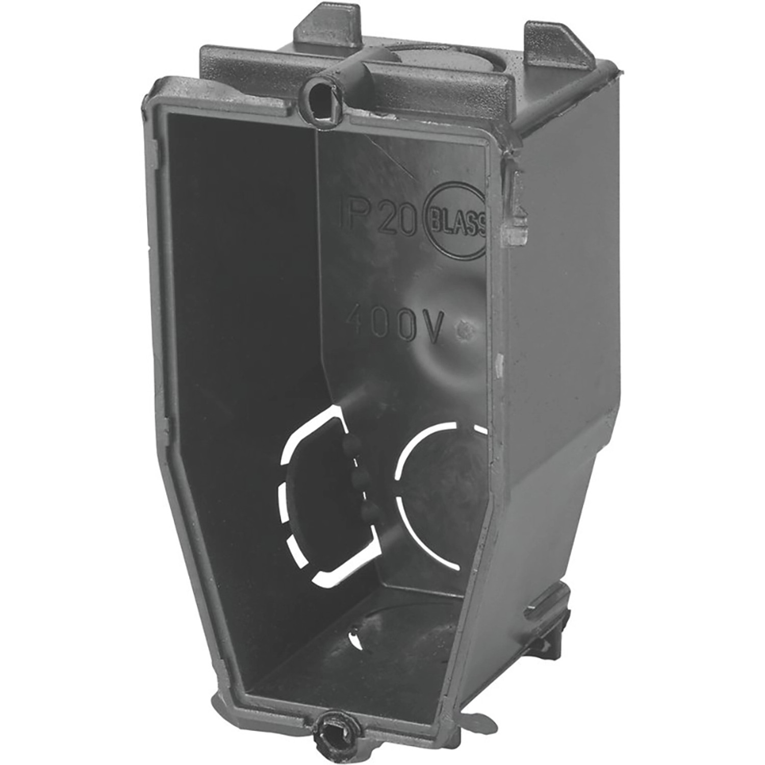 Wandauslassdose Schwarz inklusive Deckel IP20 kaufen bei OBI