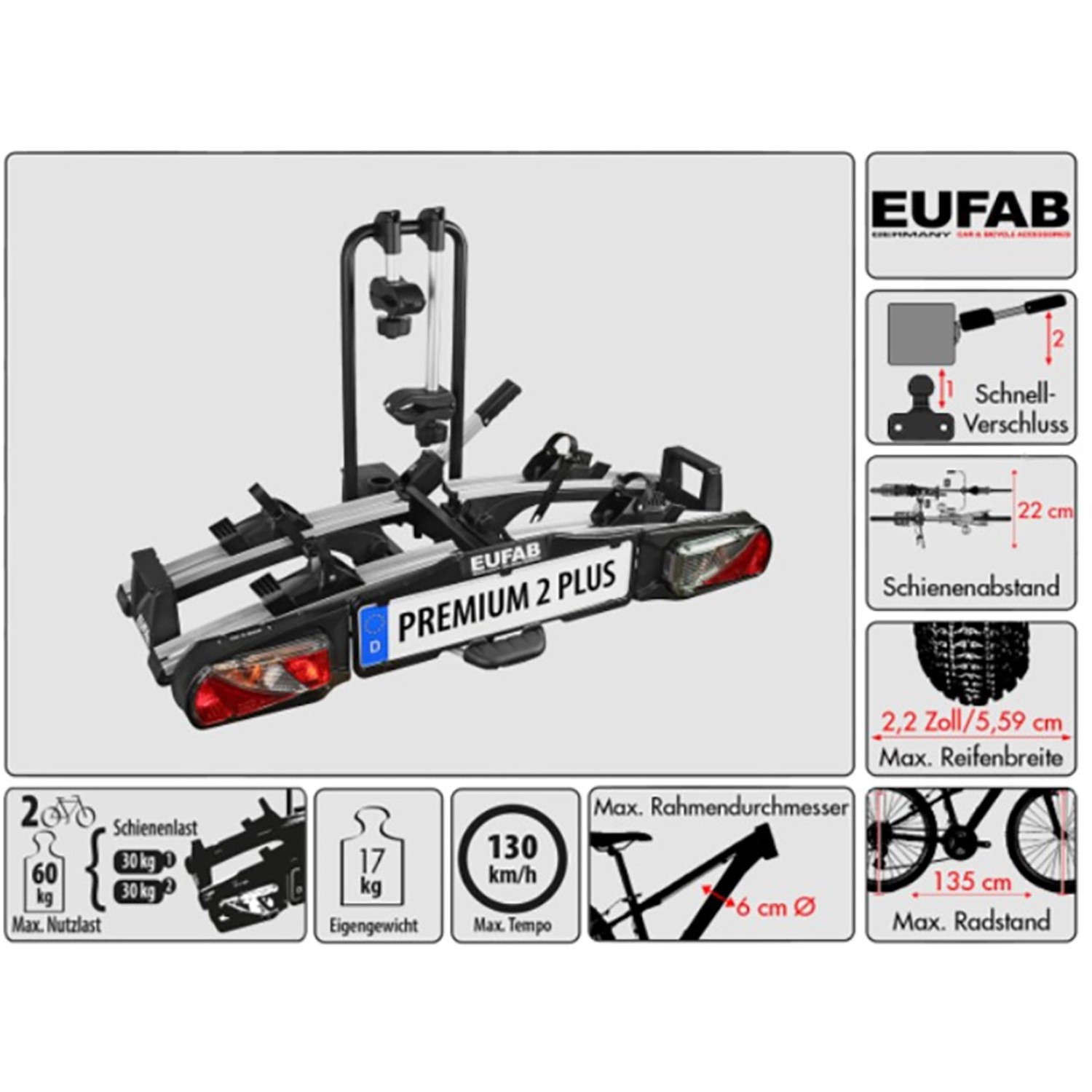 Eufab Fahrradträger Premium 2 Plus 11523 kaufen bei OBI