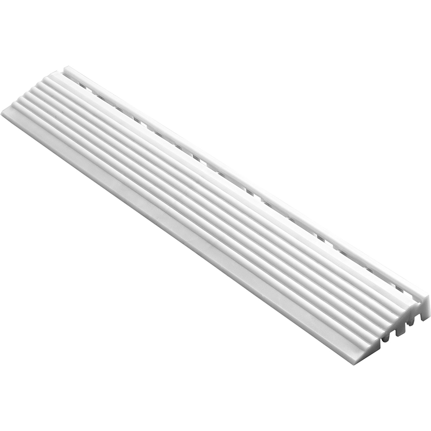 Florco Kunststoff-Seitenteil, weiss für 40x40 cm Klickfliesen, 4er Pack ...