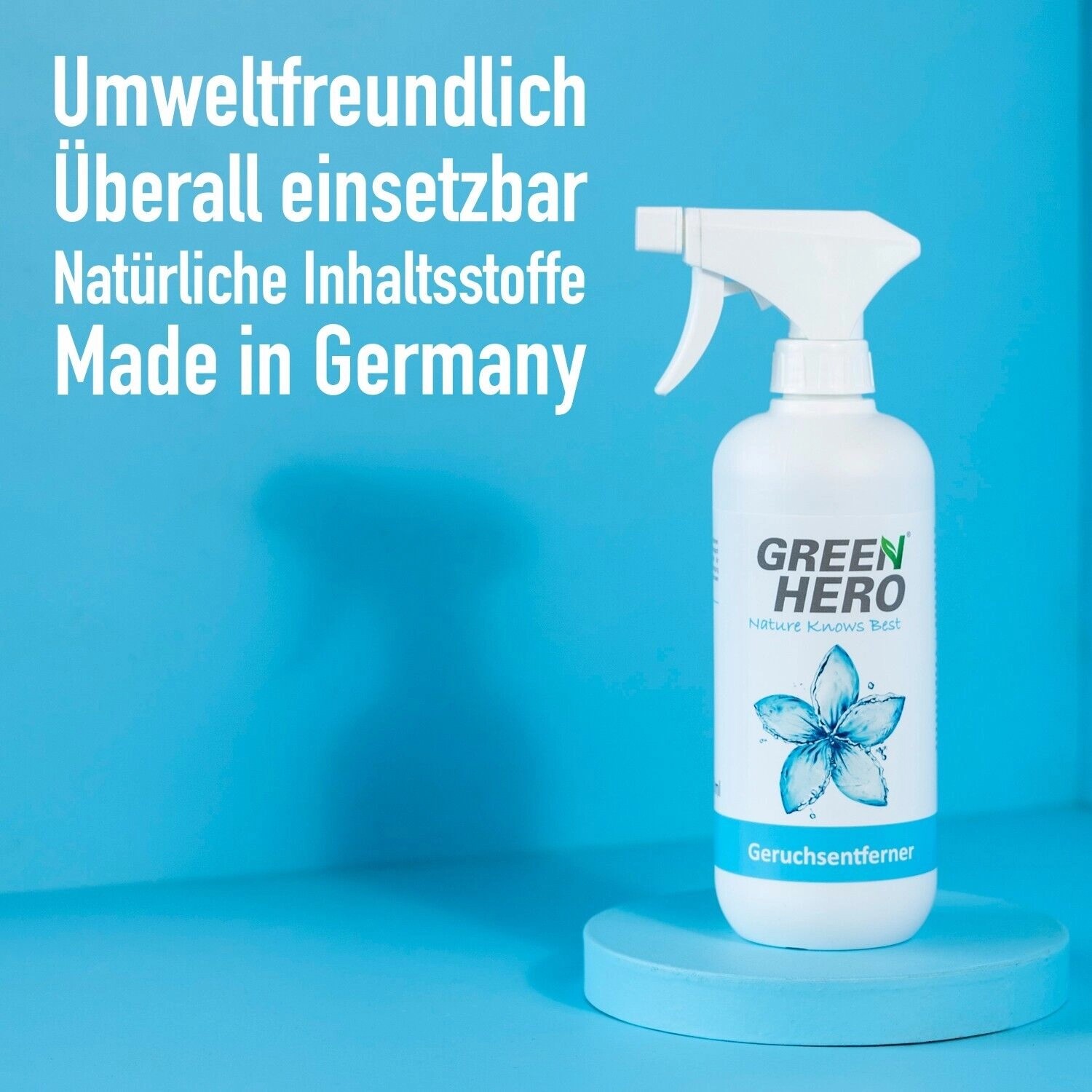 GreenHero Geruchsentferner Spray für Textilien, Schuhe etc. gegen Gerüche, Neutralisiert Gerüche ...