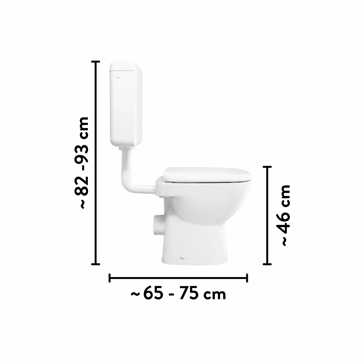 Stand Wc Mit Splkasten Abgang Waagerecht