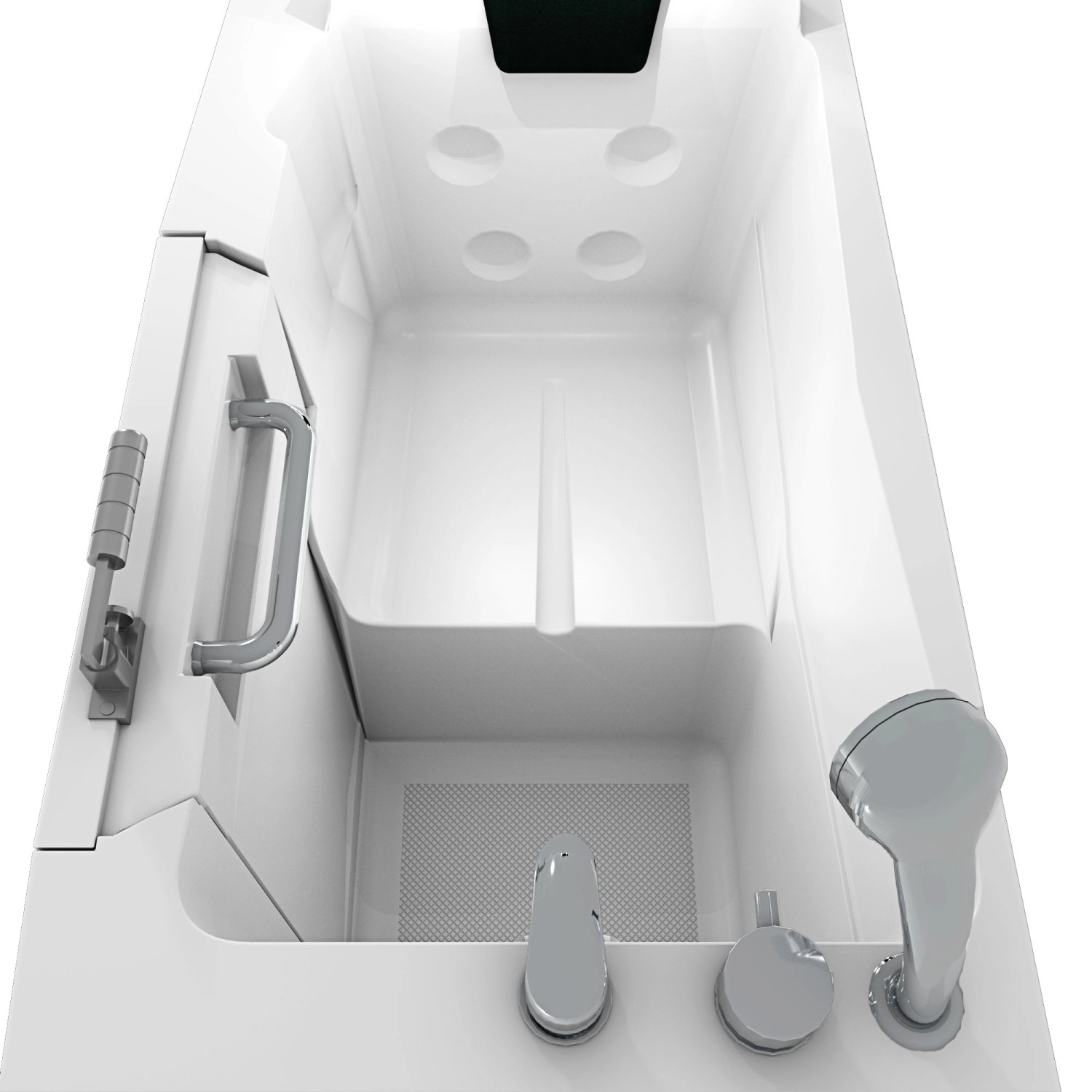 AquaVapore Sitzbadewanne Senioren Wanne Sitzwanne mit Tür S08-B-L ...