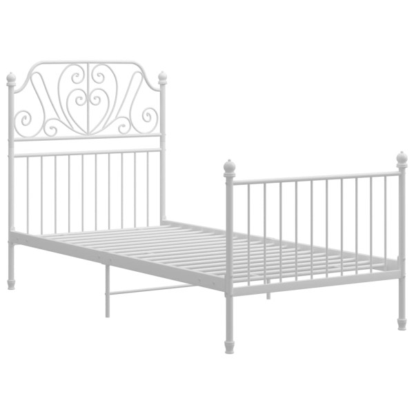 Metallbett Wei 90x200