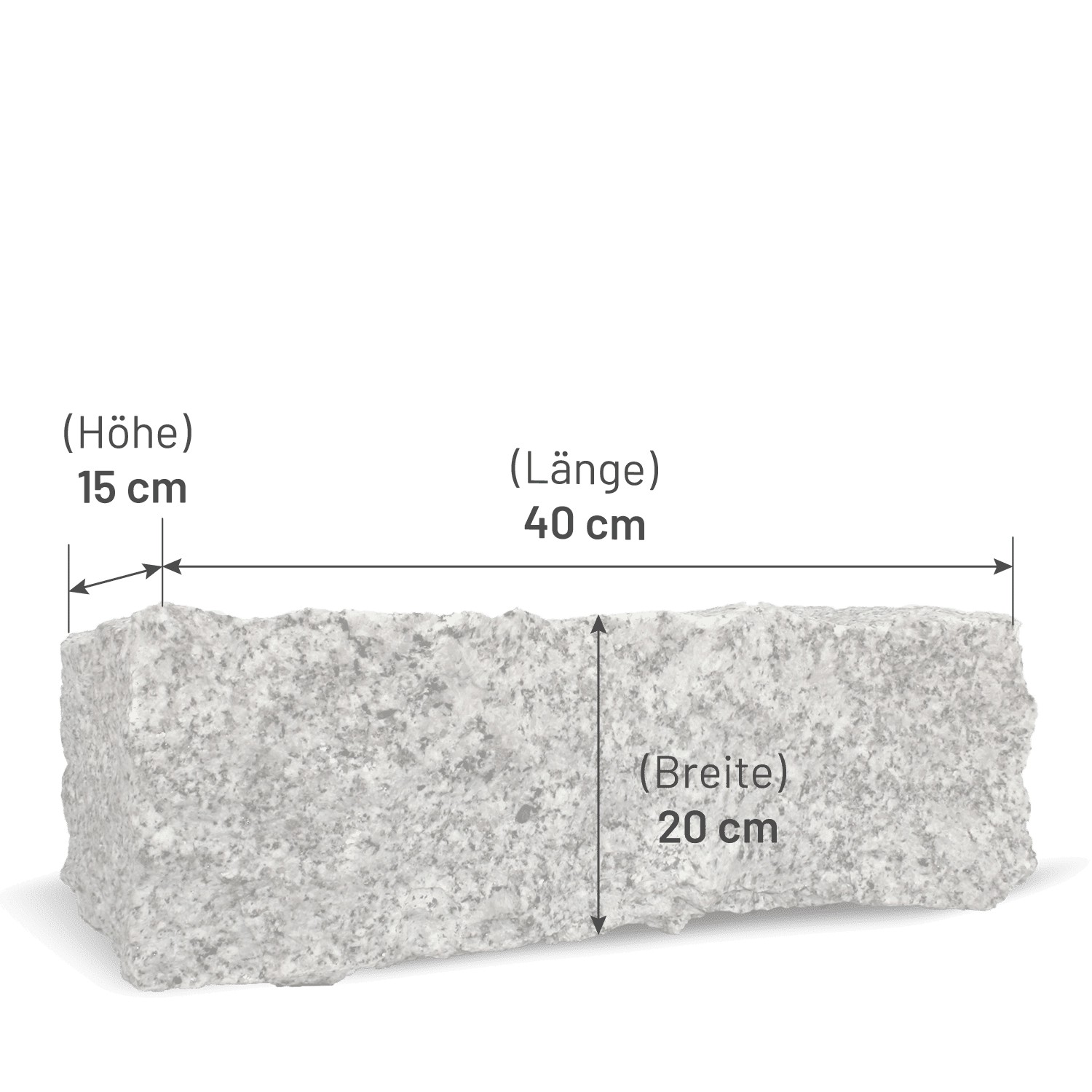 Galamio Granit Randsteine 40x20x15 Gebrochen 1000kg Palette kaufen bei OBI