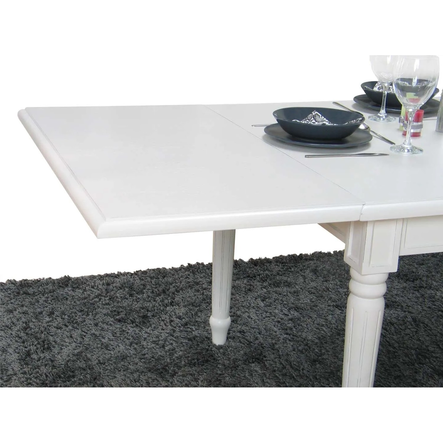 ebuy24 Esstisch ausziehbar Amaretta 180 cm Antik Weiß kaufen bei OBI