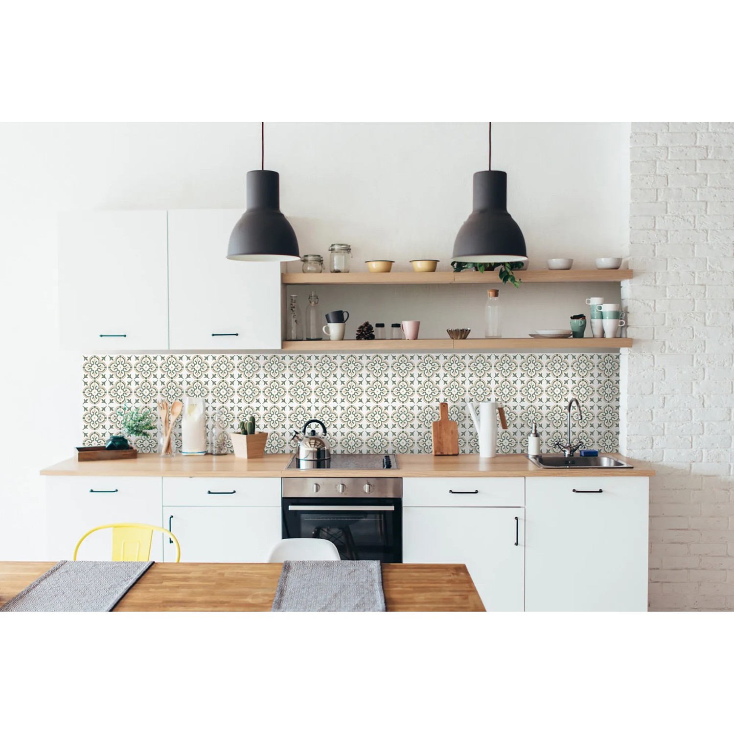d-c-fix Wandfliesen Wall Tiles Jamila 6er-Set 15 cm x 15 cm Olive ...