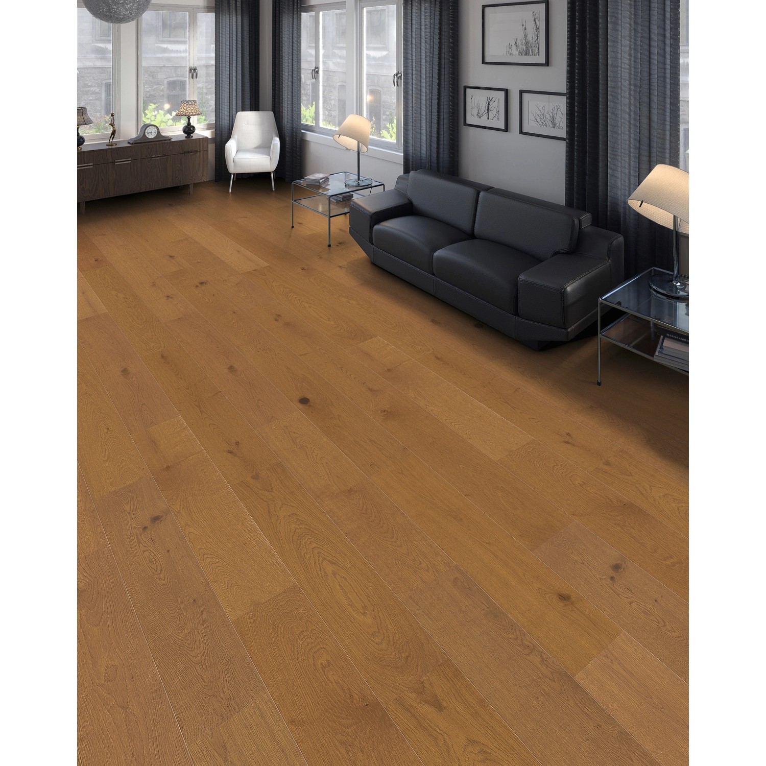 Living by Haro Parkett Landhausdiele 2 V Eiche Caramel Strukturiert ...