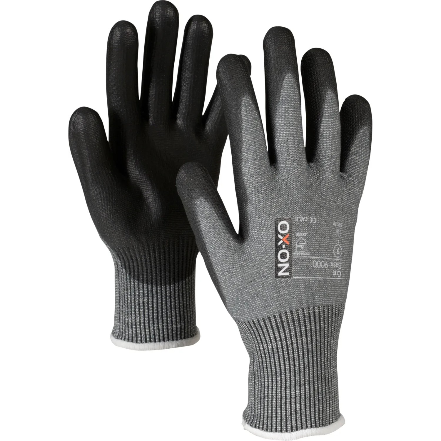 OX-ON Handschuh Cut Basic 9000 Cut Level C Grau-Schwarz Gr. 10 kaufen ...