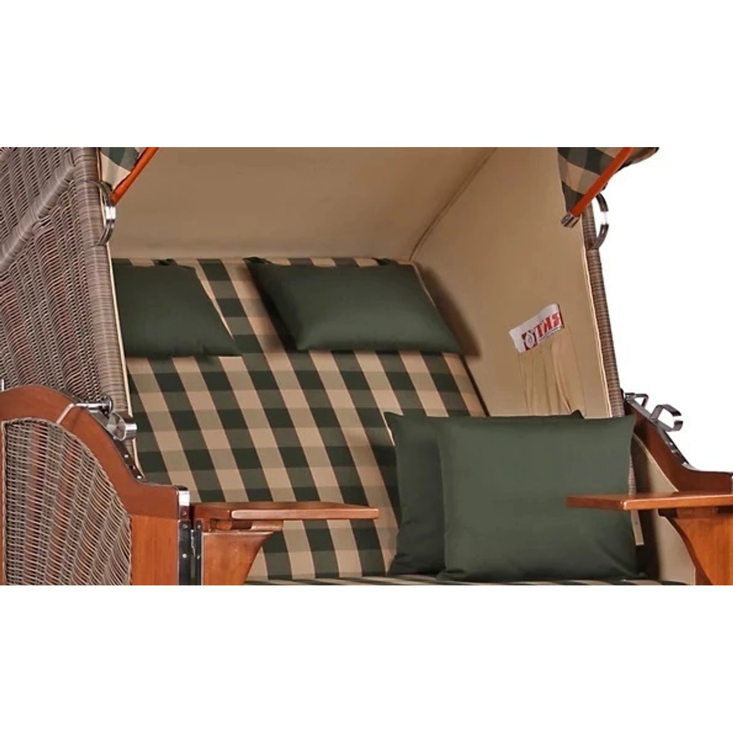 GarWoh Strandkorb Nordstrand Mahagoni PE Grey Dessin 506 kaufen bei OBI