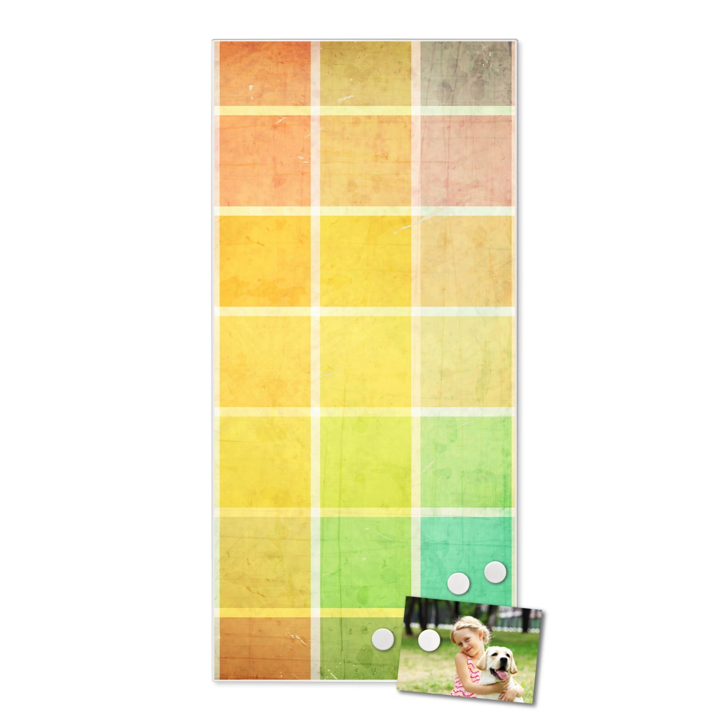 Banjado Magnettafel 37x78cm Magnetwand Weiß Aus Metall Magnetpinnwand ...