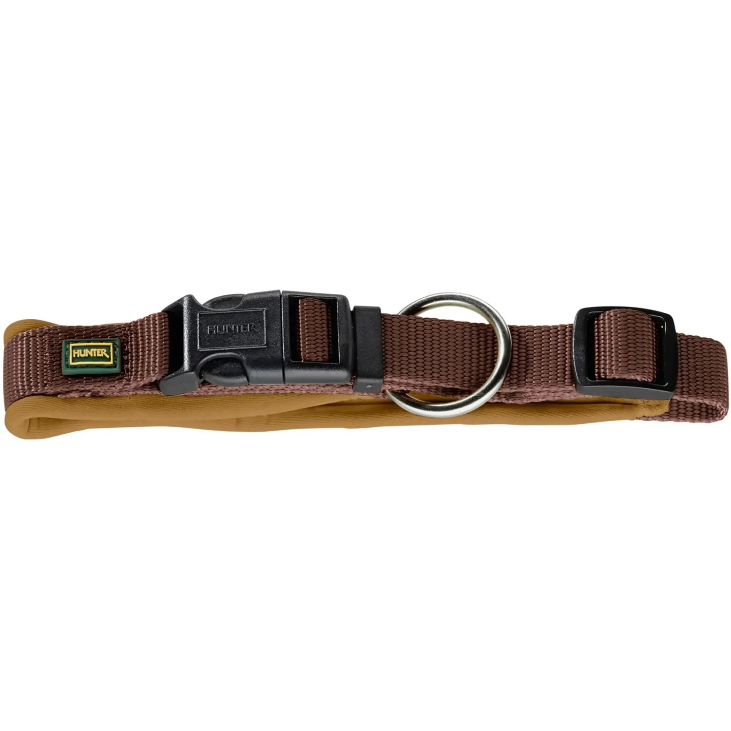 HUNTER Hundehalsband Vario Plus Neopren gepolstert Gr. L-XL Braun ...
