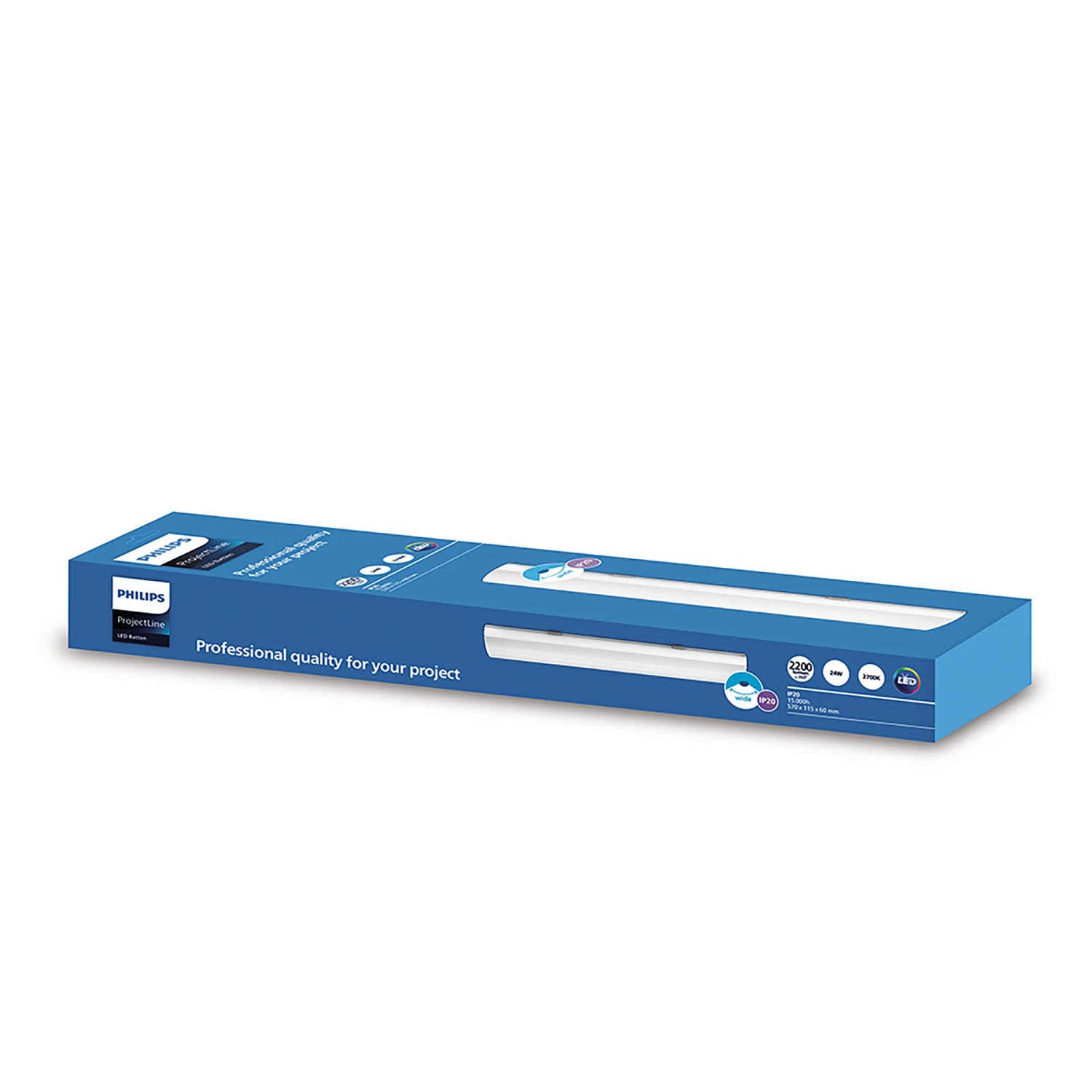 Philips LED-Batten-Leuchte Projectline 24 W 2.200 lm 60 cm Weiß kaufen ...
