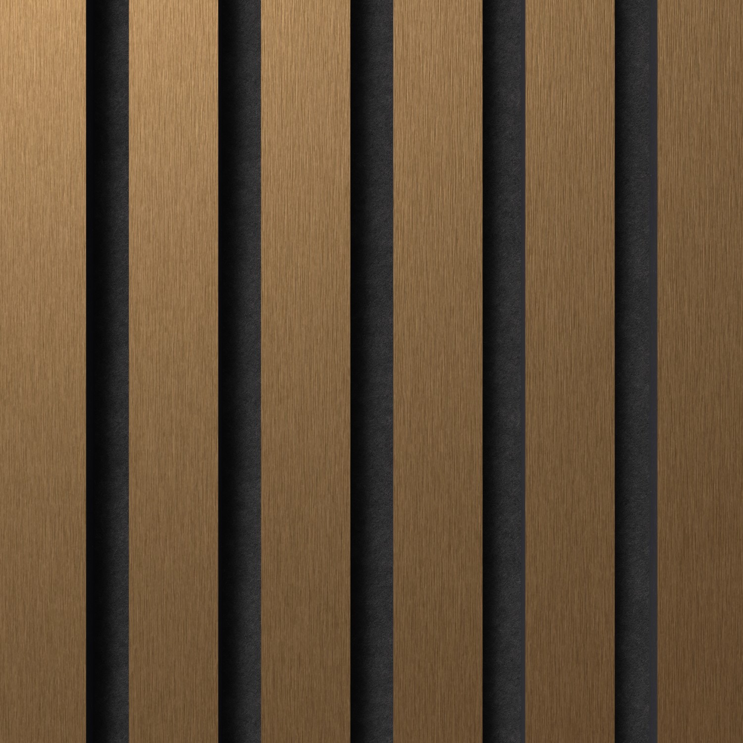 Denpanels Akustikpaneel Metal Kupf MDF 300 x 60 x 1,9 cm Schwarz kaufen ...