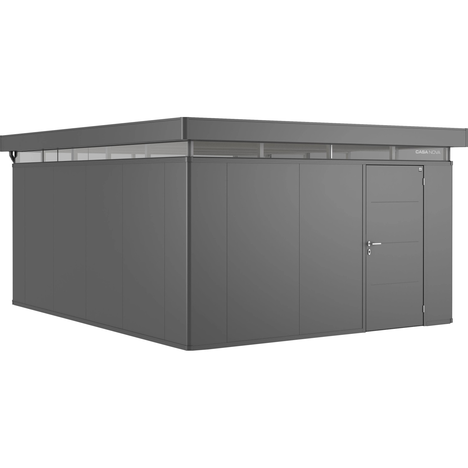 Biohort Nebengebäude CasaNova 4 x 5 Dunkelgrau-Metallic Tür rechts ...