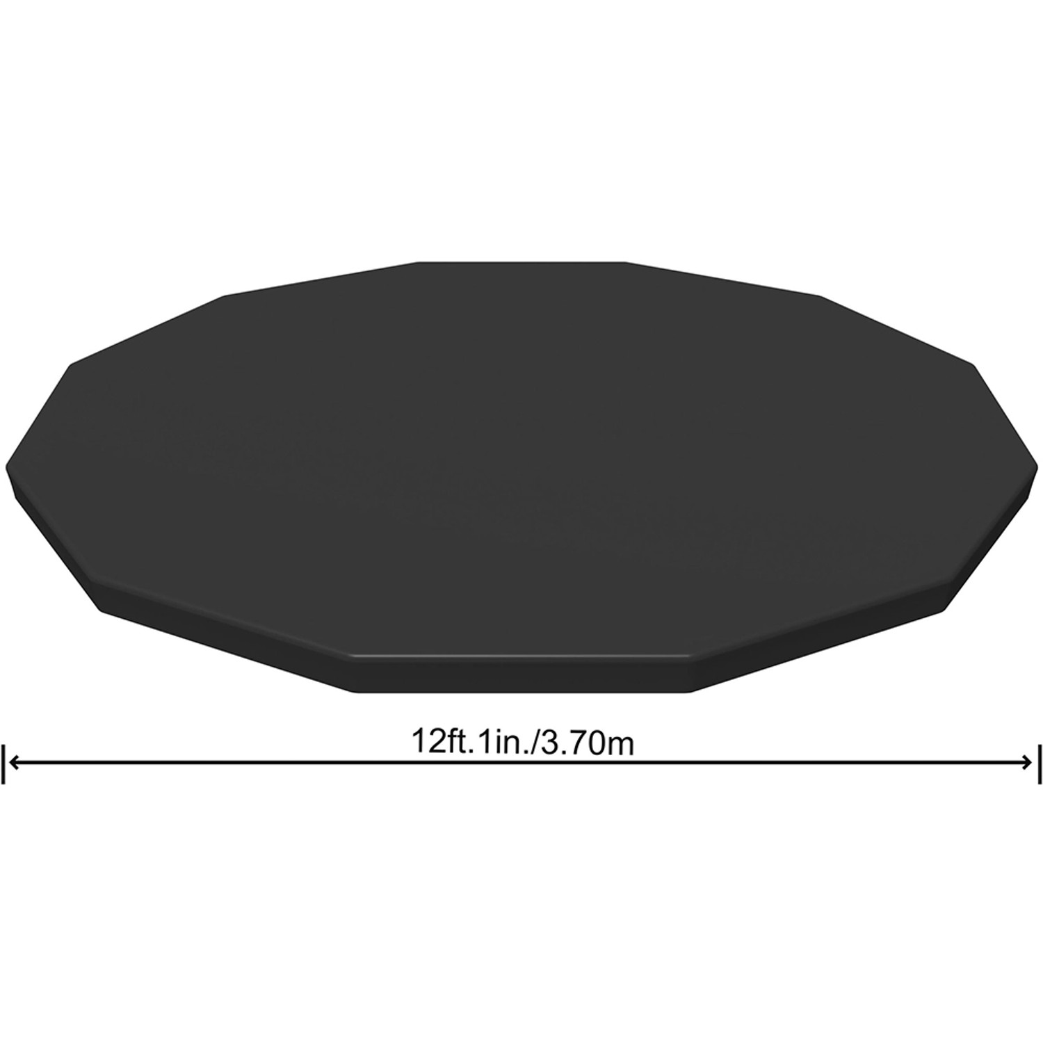 Bestway PVC-Abdeckplane für Pools Ø 366 cm Schwarz rund kaufen bei OBI