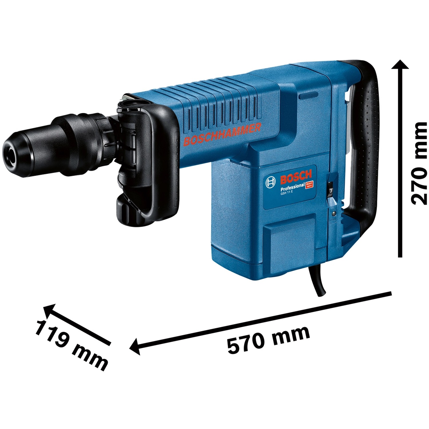 Bosch Professional Schlaghammer GSH 11 E im Handwerkerkoffer kaufen bei OBI