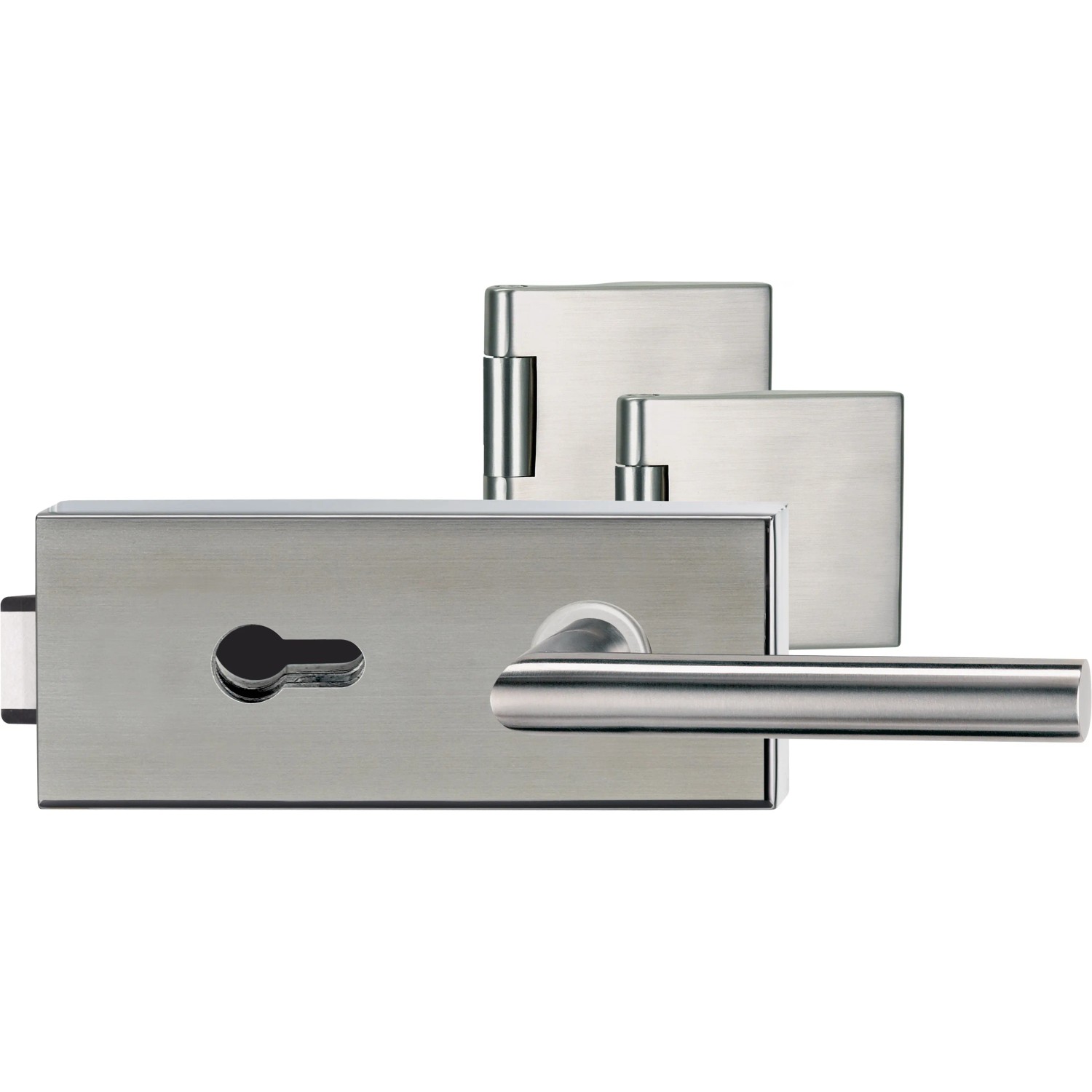 Novadoors Schlosskasten Nova 61 Edelstahloptik Profilzylinderschloss ...