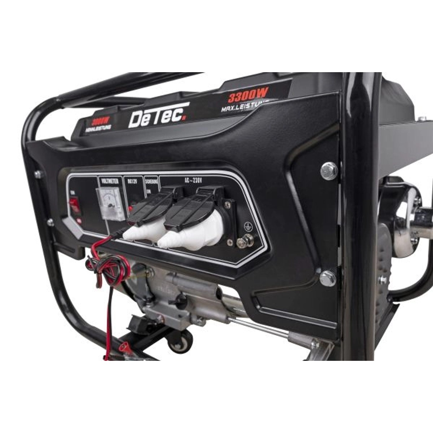 DeTec. 3,3 kW Benzin Stromgenerator 230V Stromerzeuger Generator E ...