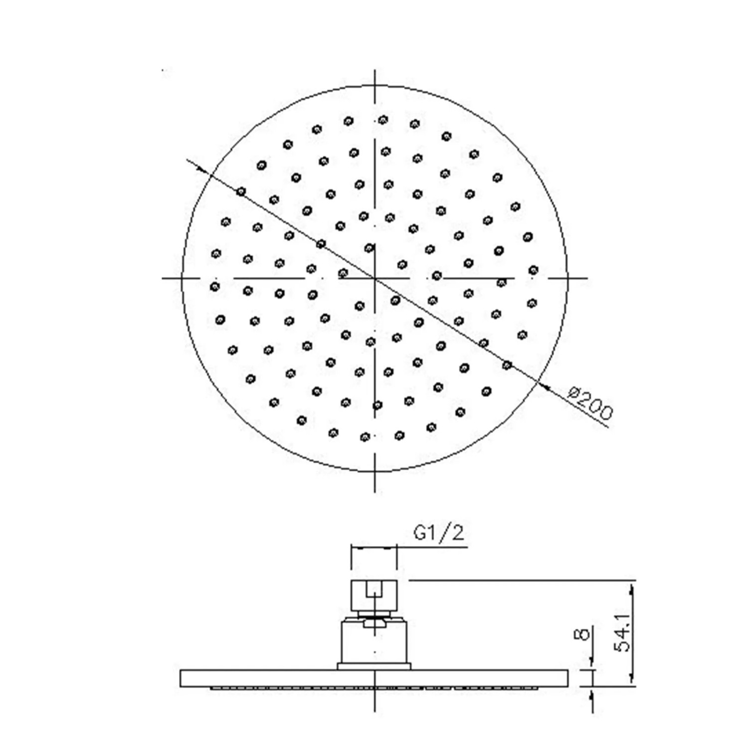 PaulGurkes Duschsystem Aufputz Regendusche 20cm Serie Juliet kaufen bei OBI