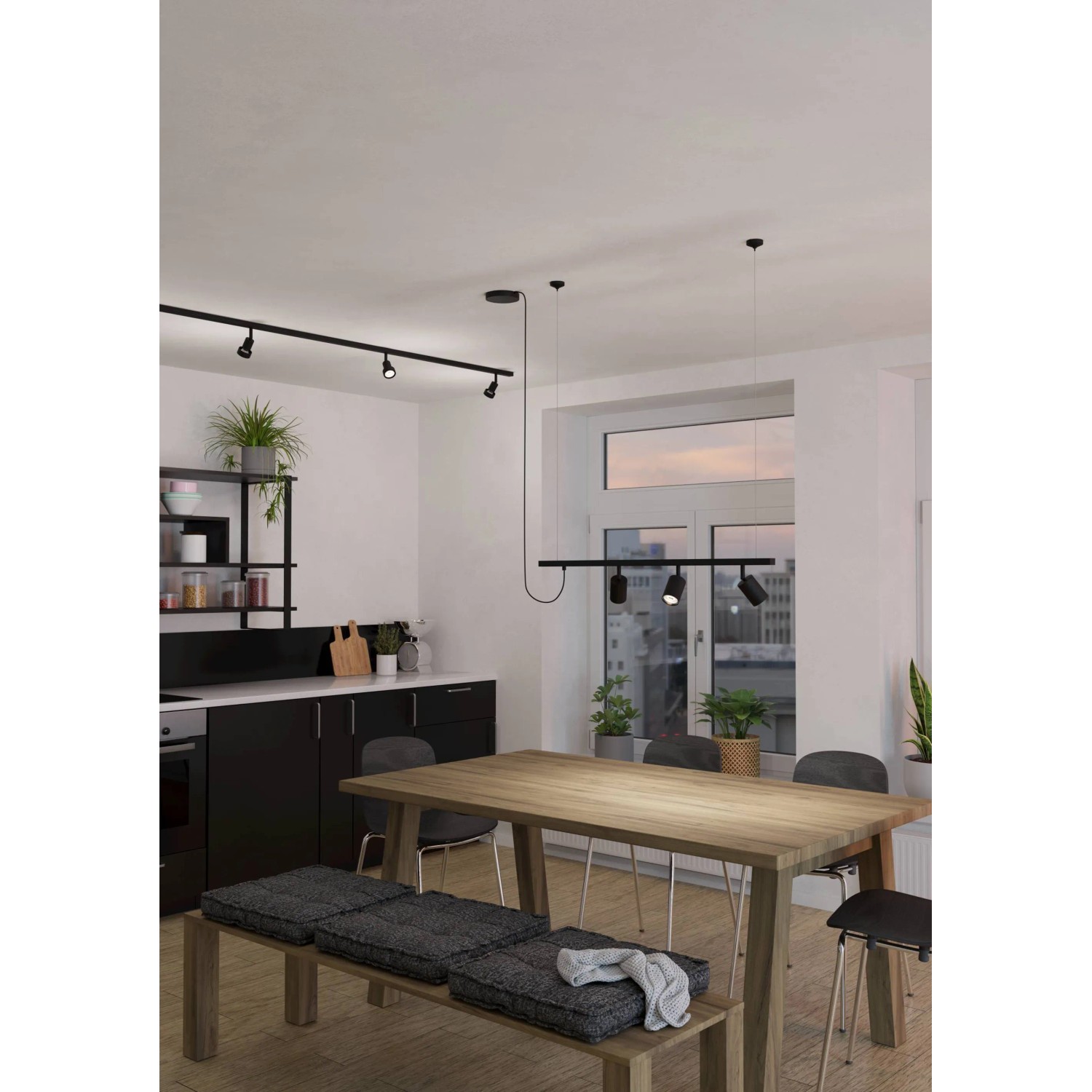 EGLO Spot gerade EASYT Zubehör Schwarz 1-flammig GU10