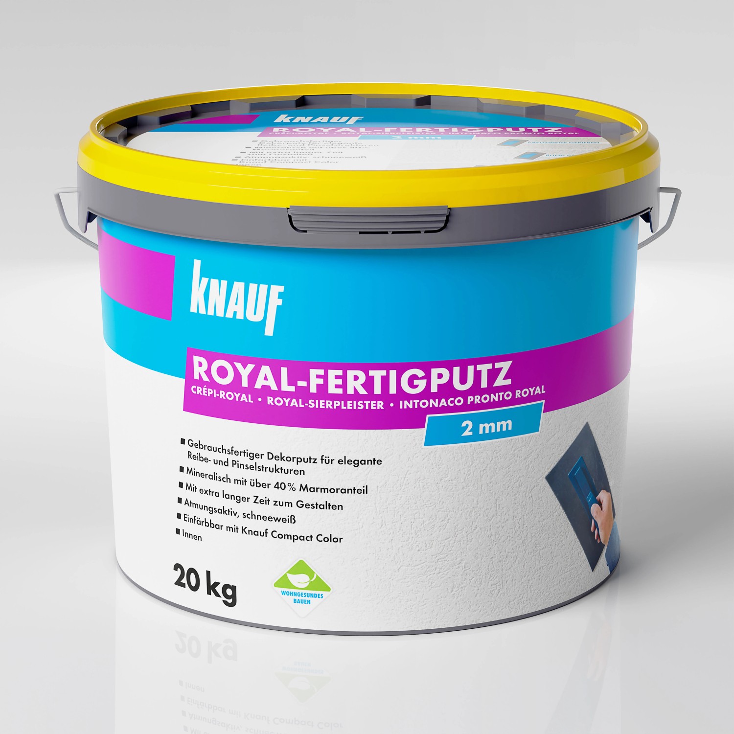 Knauf Royal Fertigputz Reibeputz 2 mm Körnung 20 kg kaufen bei OBI