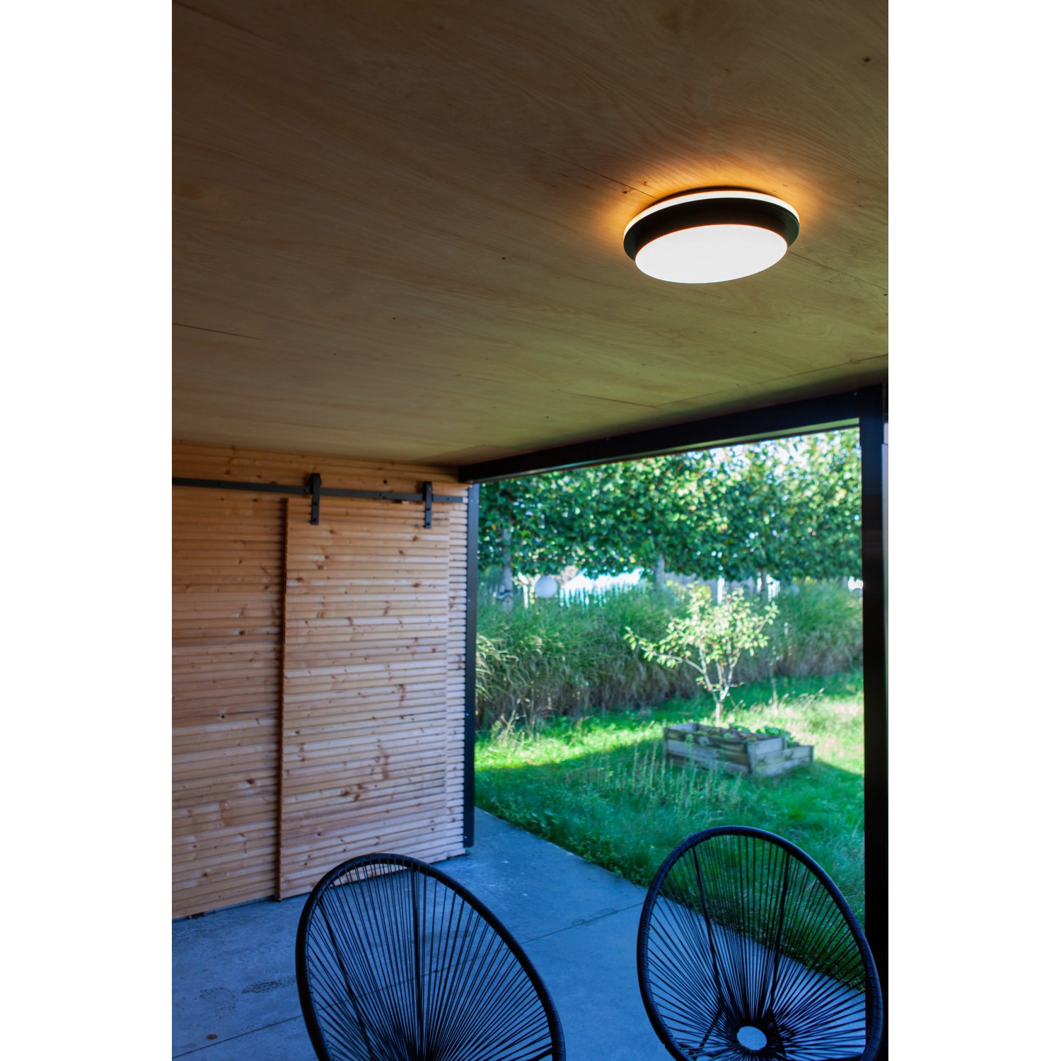Lutec LED-Außenleuchte Goleta 2-flammig Anthrazit 30 cm x 37 cm x 6,3 ...