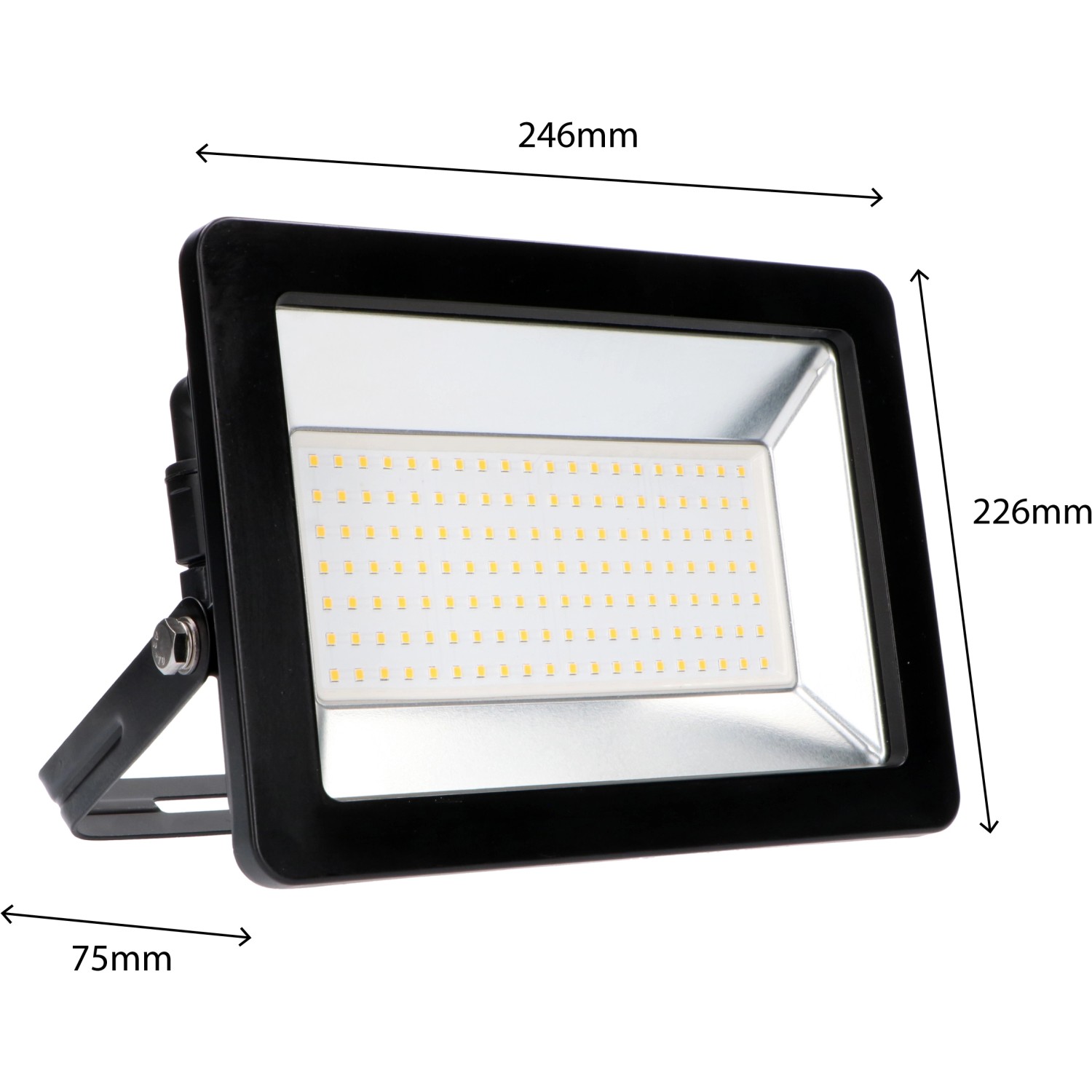 LED-Strahler 4000 K IP65 Sanan LED 100 W 11000 lm Schwarz kaufen bei OBI