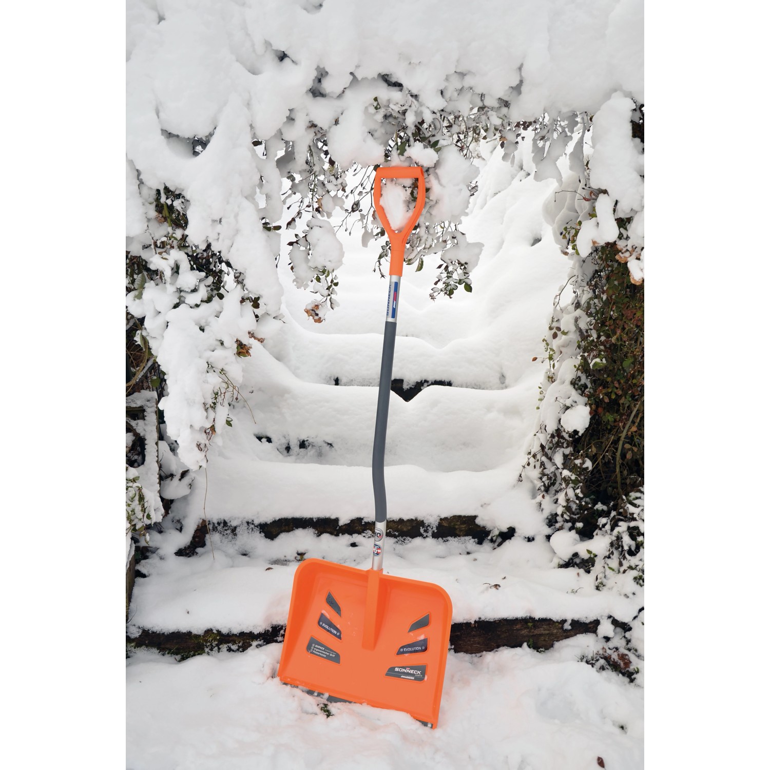Sonneck Schneeschieber Snowmaster Evo Farbenauswahl Orange bzw. Blau ...