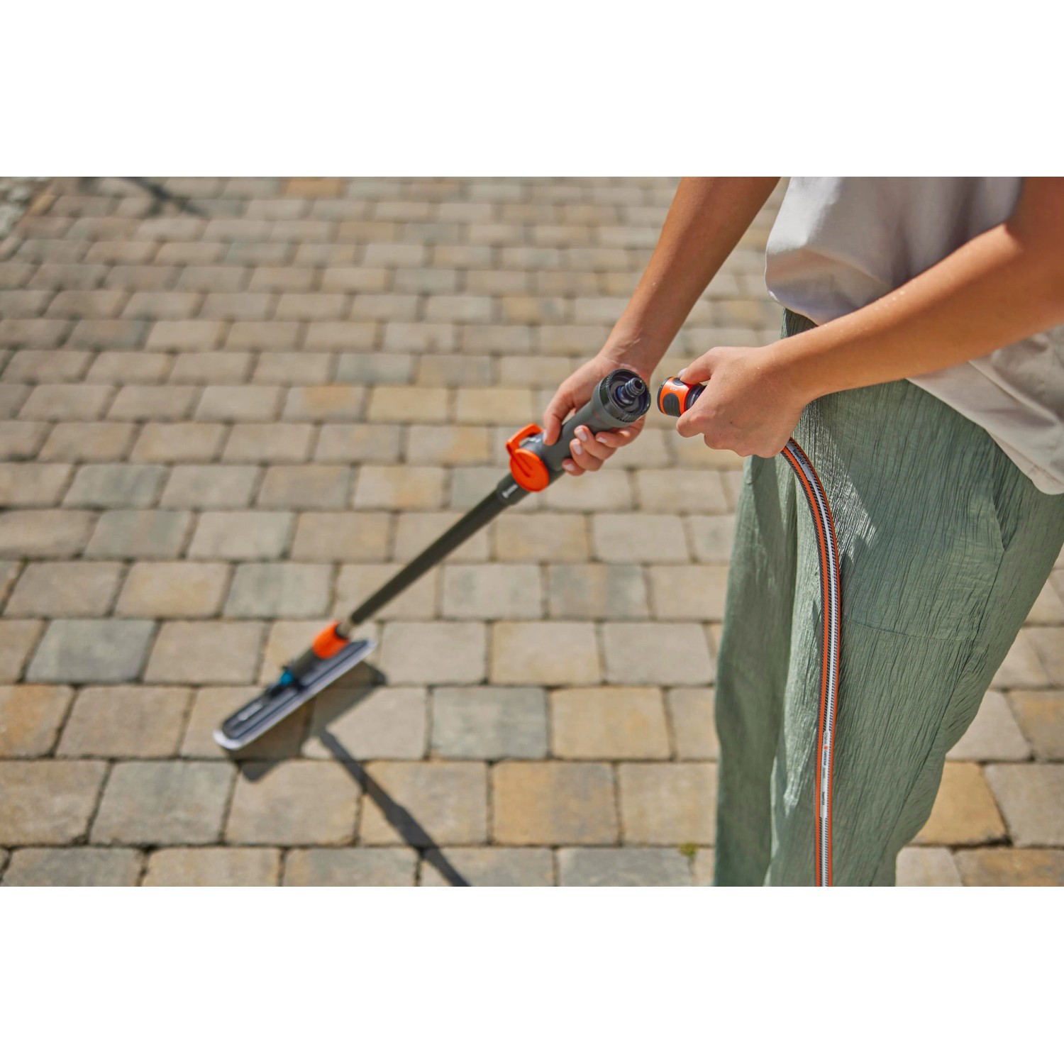 Gardena Cleansystem Stiel M 150 cm Anthrazit kaufen bei OBI