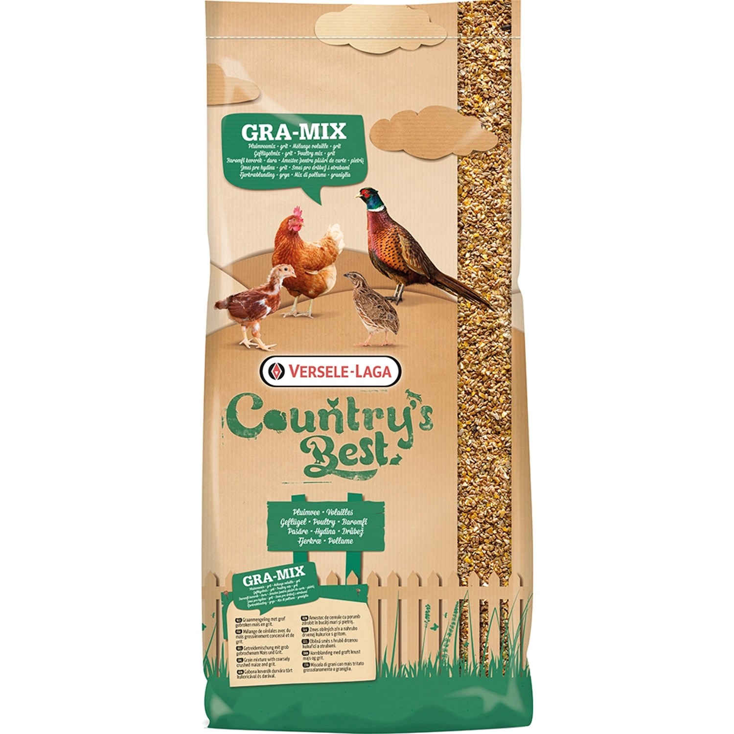 Versele-Laga Country's Best Gra-Mix Poultry Grain Mix + Grit 20 kg ...