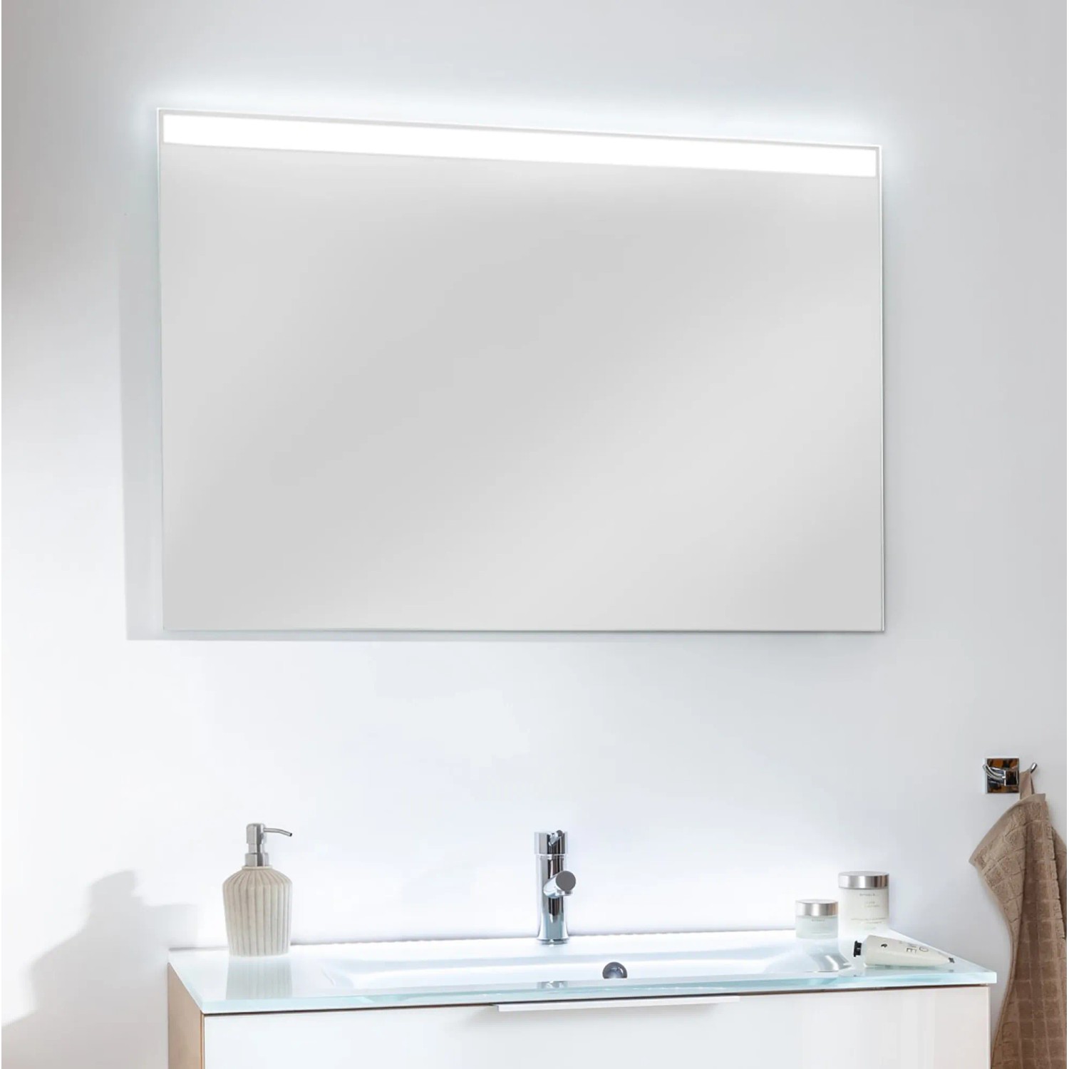 Fackelmann Spiegel mit LED Brillant Light 100 cm kaufen bei OBI