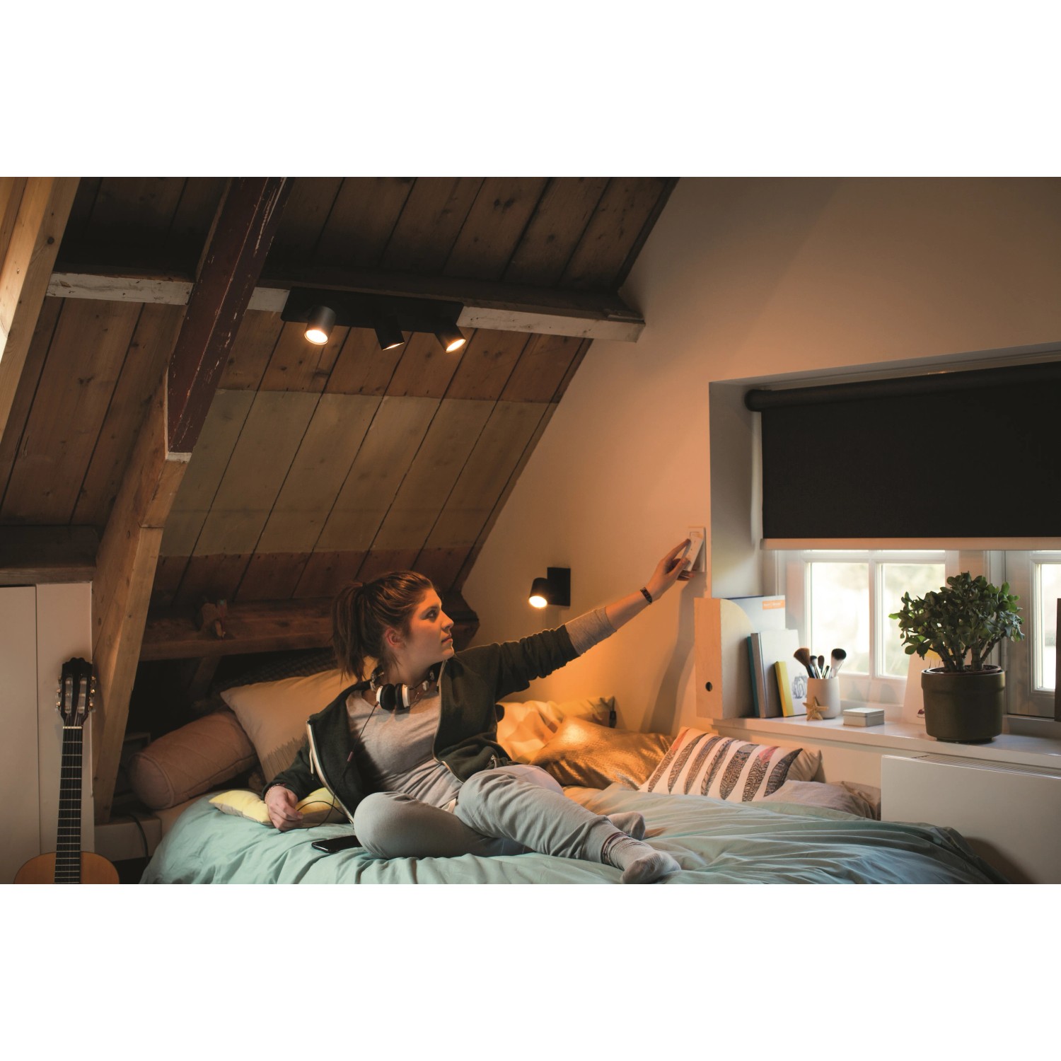 Philips Hue LED Spot White Ambiance Runner 3-flammig Schwarz inkl ...