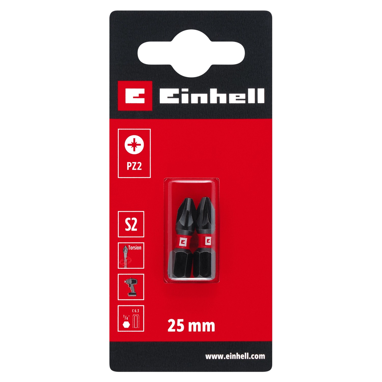 Einhell Impact Bit-Set 25 mm 2-teilig PZ2 kaufen bei OBI