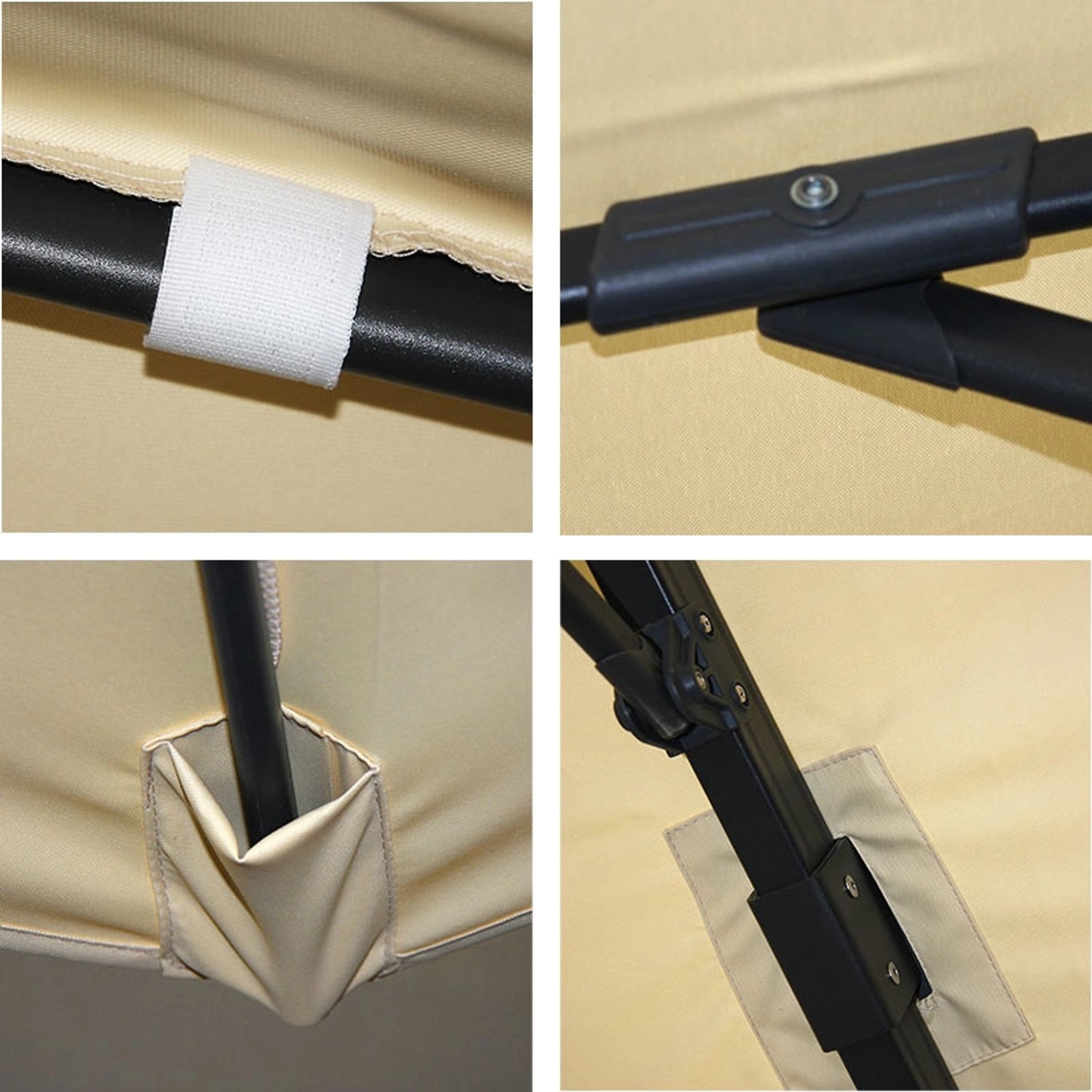 MCW Ampelschirm A96 3x4m Alu/Stahl Flap Anthrazit mit Ständer kaufen ...