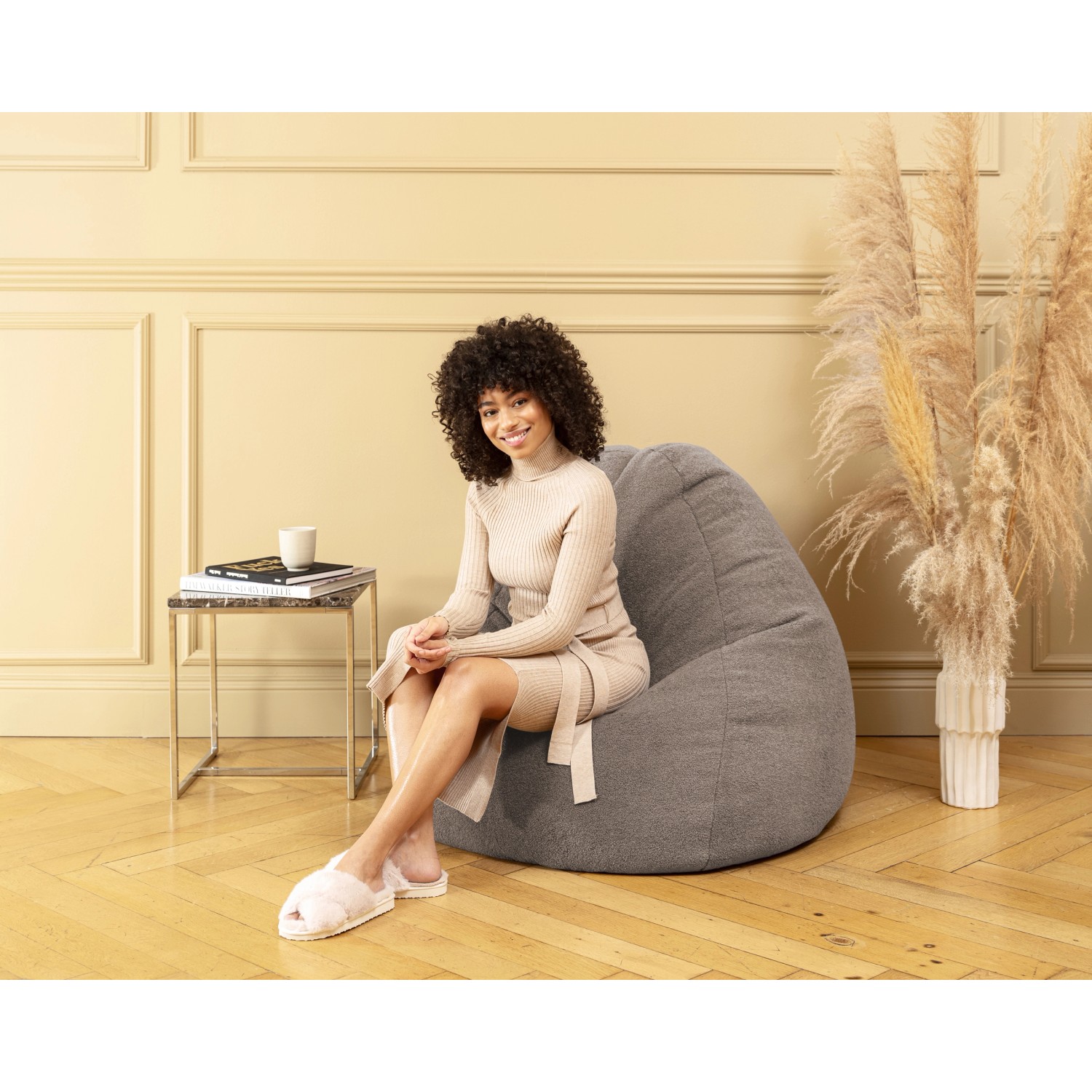 Sitting Point Sitzsack BeanBag Woolly 300 l Natur kaufen bei OBI