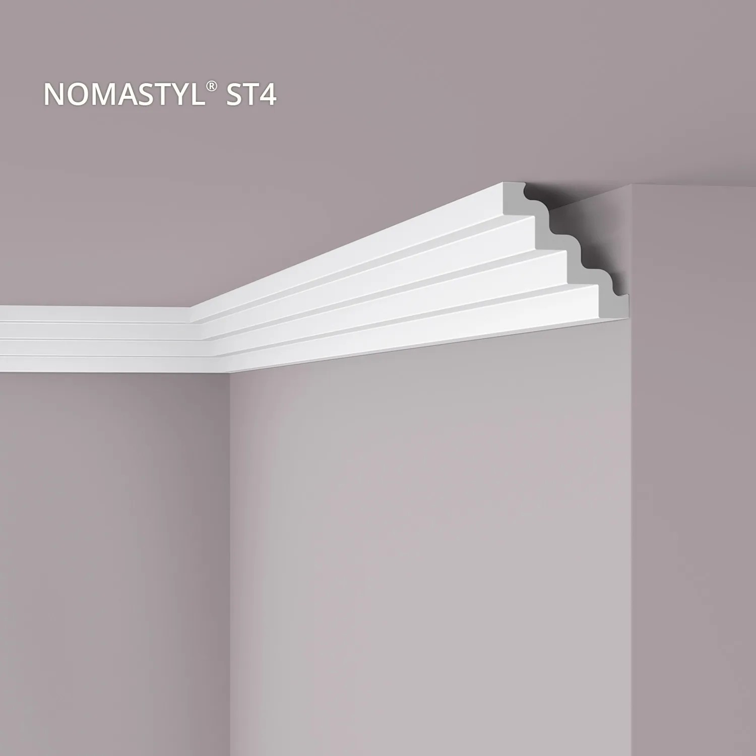 NOEL & MARQUET NMC ST4-Box NOMASTYL Eckleisten 20 Stück 40 m Weiß ...