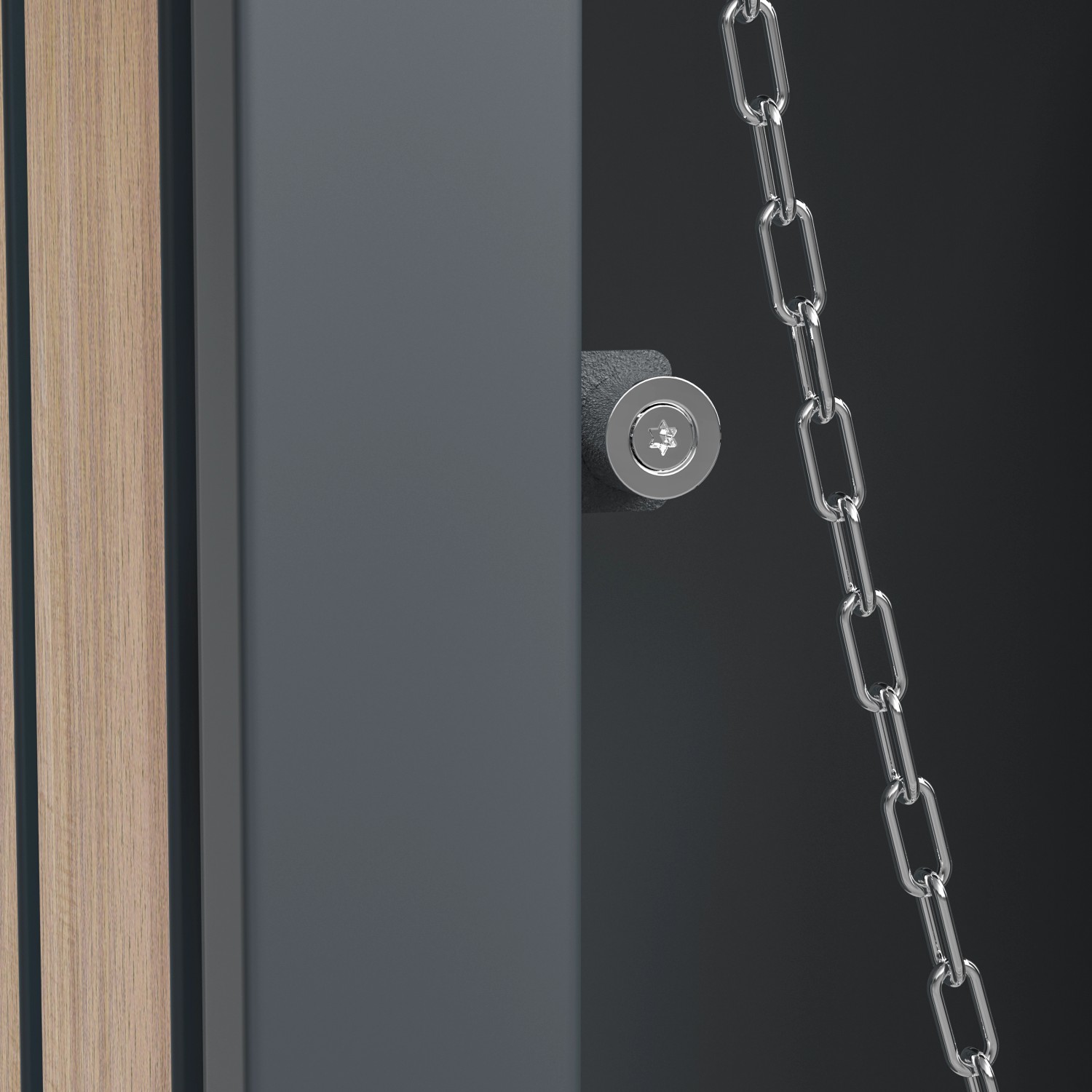 Westmann Mülltonnenbox Planta 4 x 240 l Anthrazit/Holzoptik 84 x 264 x ...