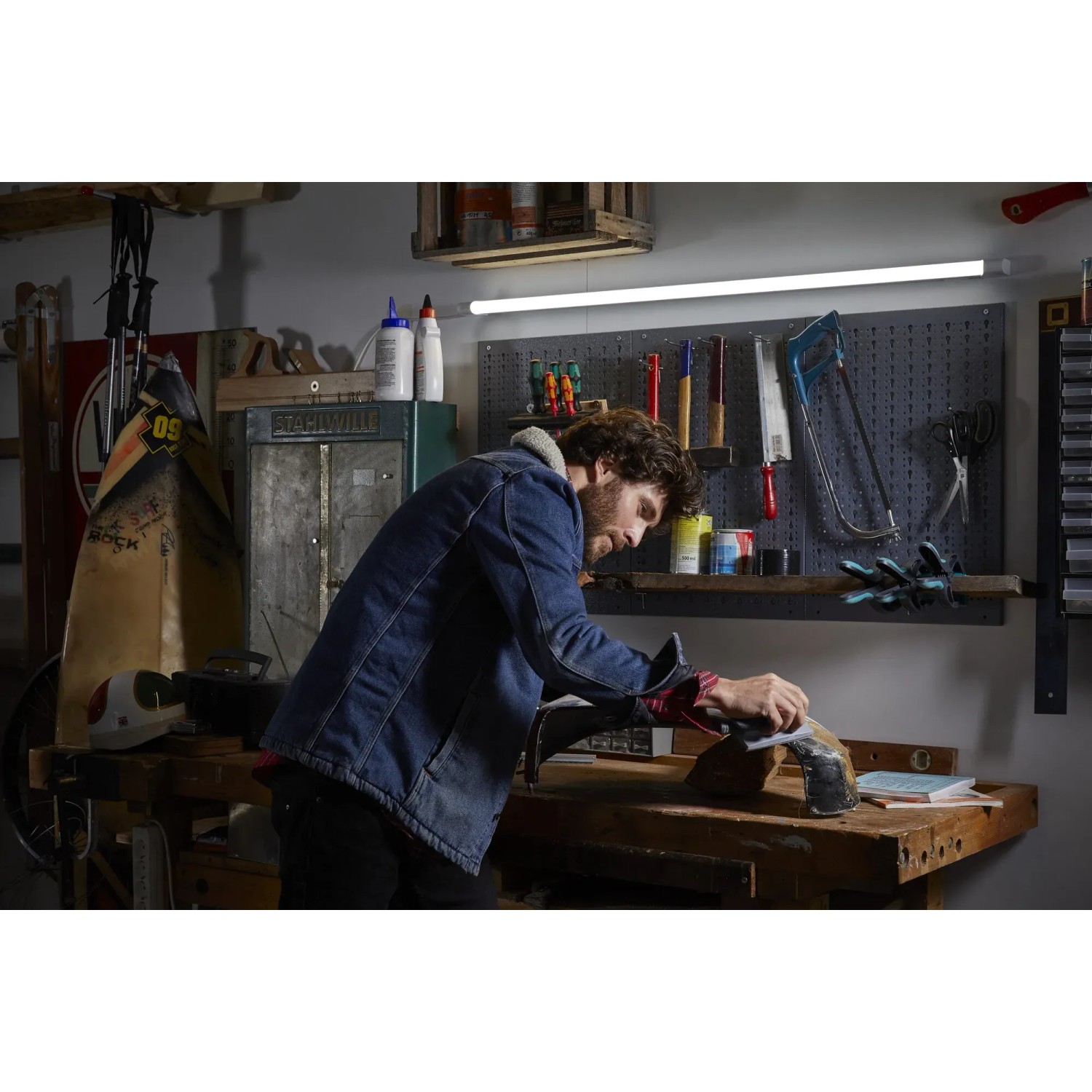 LEDVANCE LED Lichtleiste Value Batten 153,4 cm Aluminium kaufen bei OBI