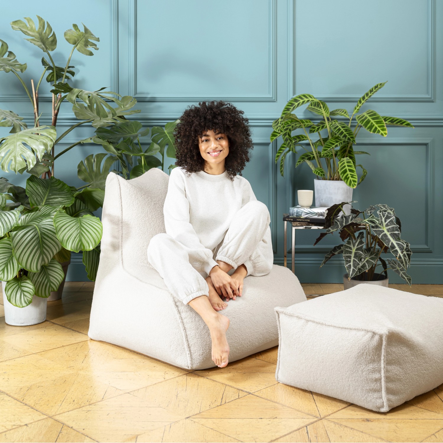 Sitting Point Sitzsack Jazz Woolly 260 l Natur kaufen bei OBI