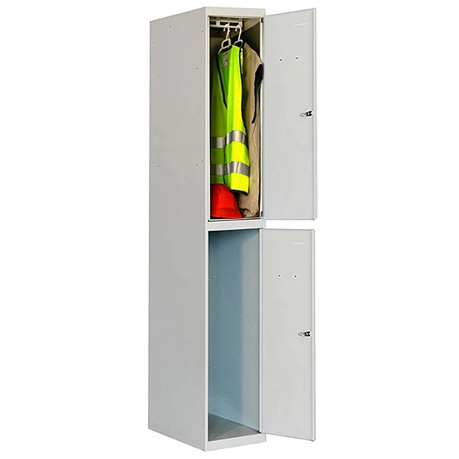 PROREGAL Spind Amego 2 Abteile HxBxT 180 x 40 x 50 cm Abteilbreite 40 cm Unterteilt Feuerfeste ...