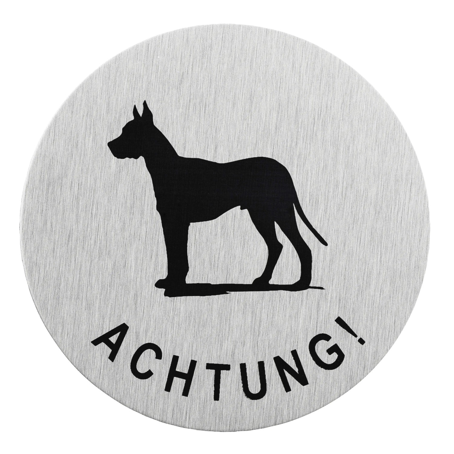 Hinweisschild Aluminium Piktogramm "Achtung Hund" Selbstklebend kaufen ...