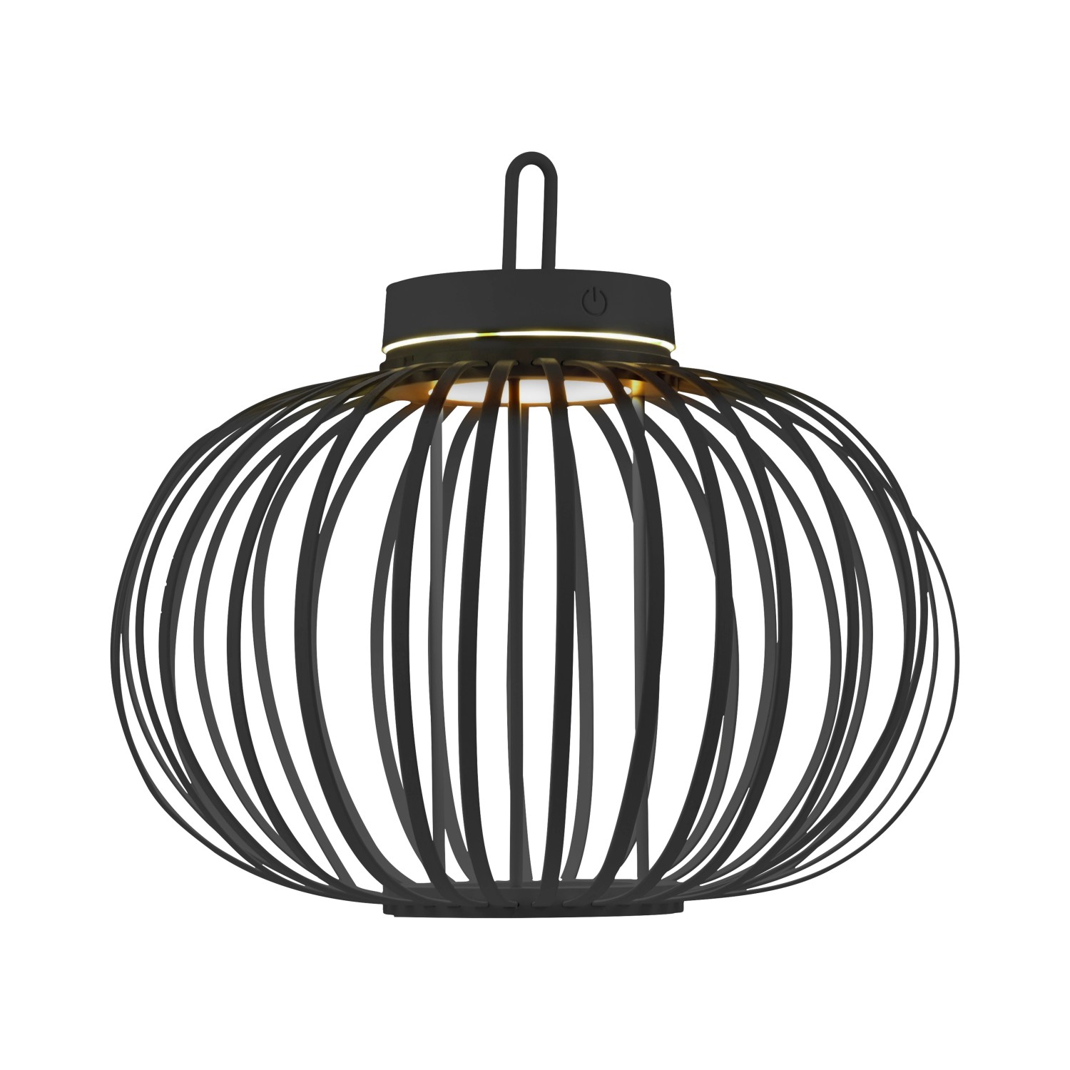 Just Light. LED-Akku-Pendelleuchte Akuba Schwarz 33 cm x Ø 36 cm kaufen ...