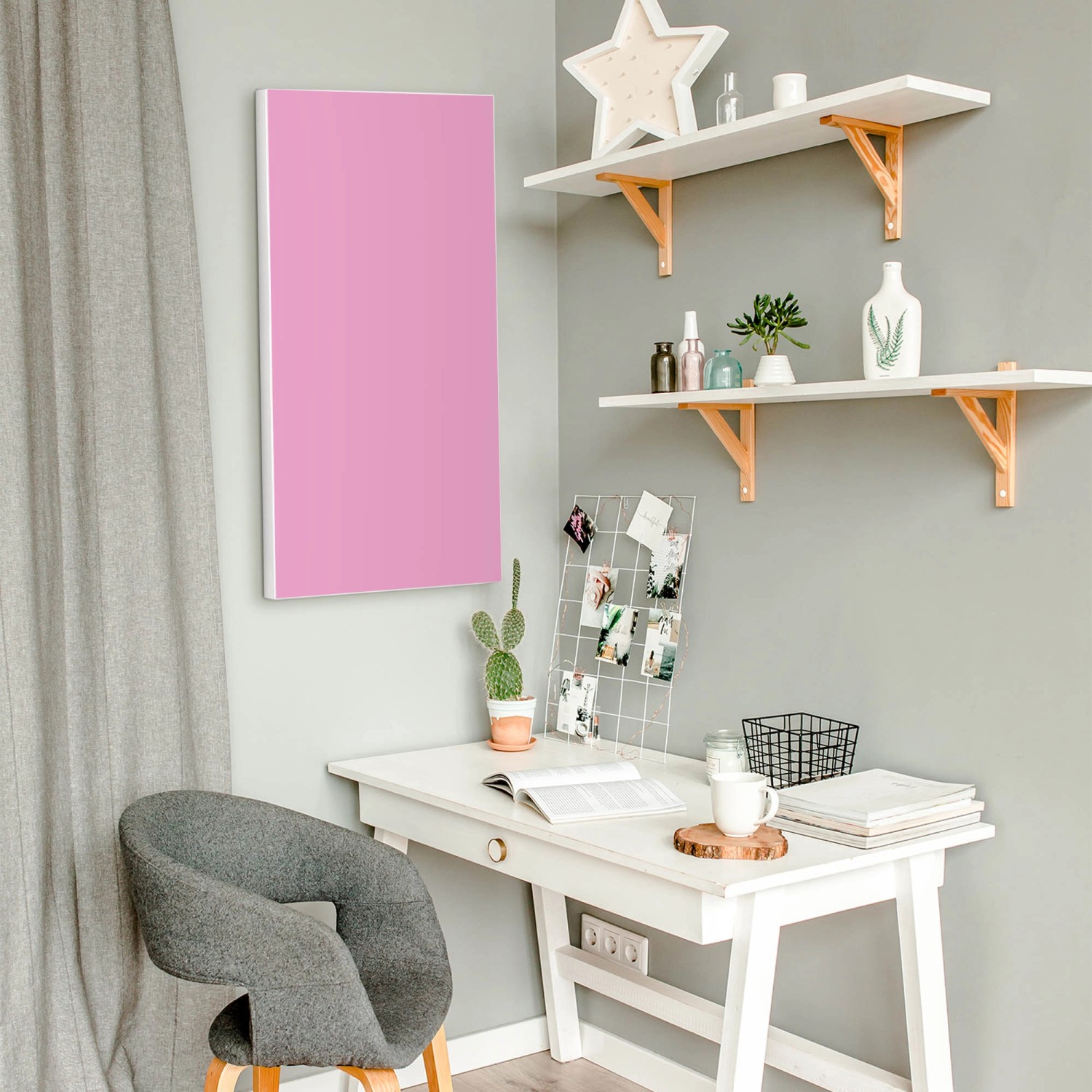 Banjado Magnettafel 37x78cm Magnetwand Weiß Aus Metall Magnetpinnwand ...