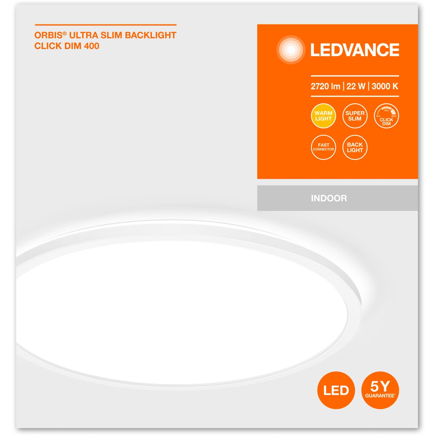 Ledvance LED-Panel Orbis Ultra Slim Weiß Ø 40 cm kaufen bei OBI