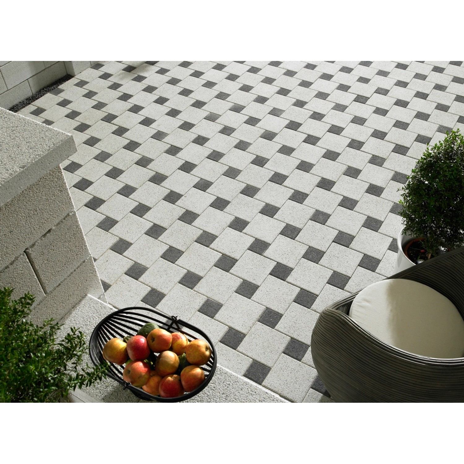 Quadrat-Pflaster Beton Anthrazit gewaschen 10 cm x 10 cm x 6 cm kaufen ...