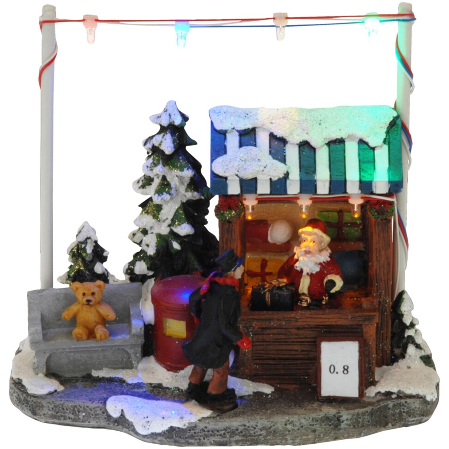 LED-Weihnachtsszene mit 7 bunten Dioden Innen Batteriebetrieben kaufen ...