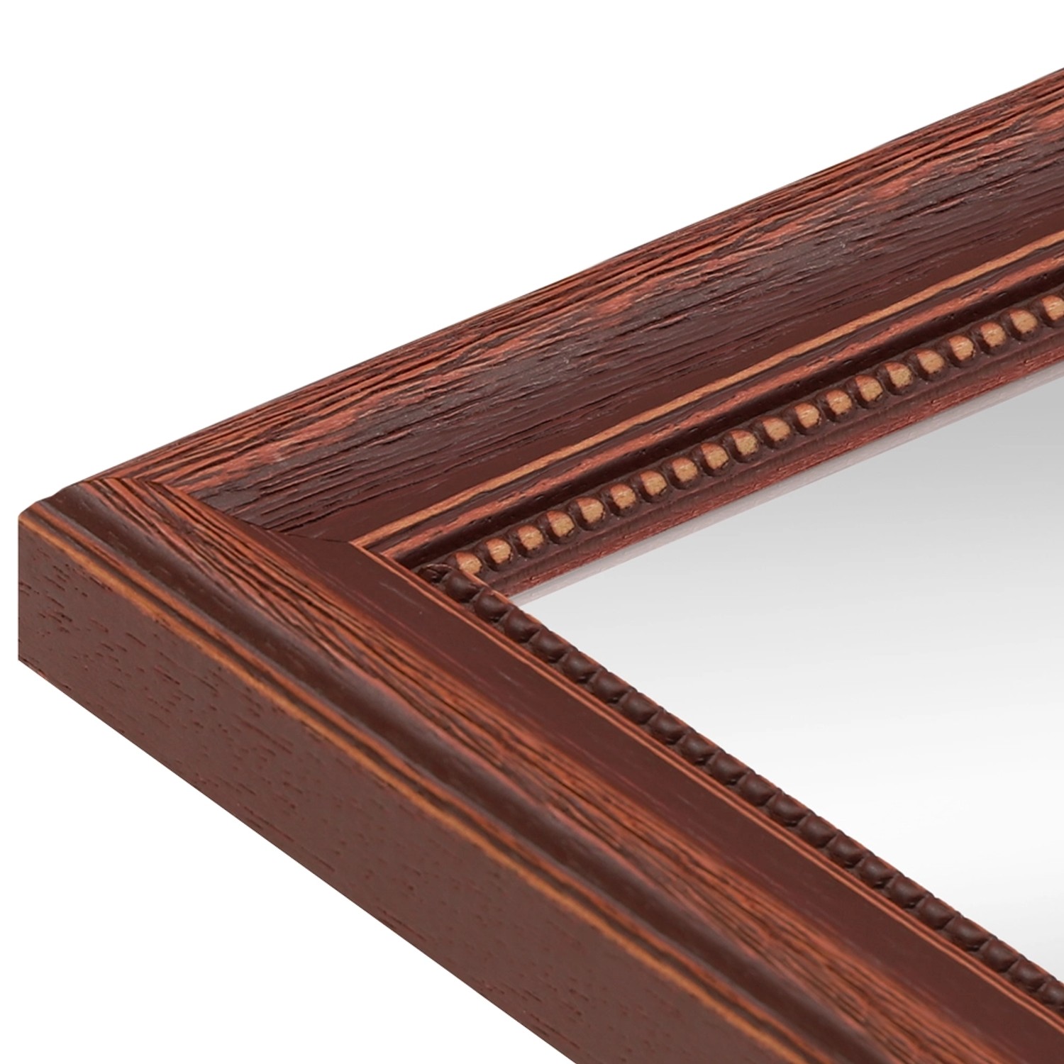 WANDStyle Wandspiegel H390 aus Massivholz in Braun 46 x 66 cm im Stil ...