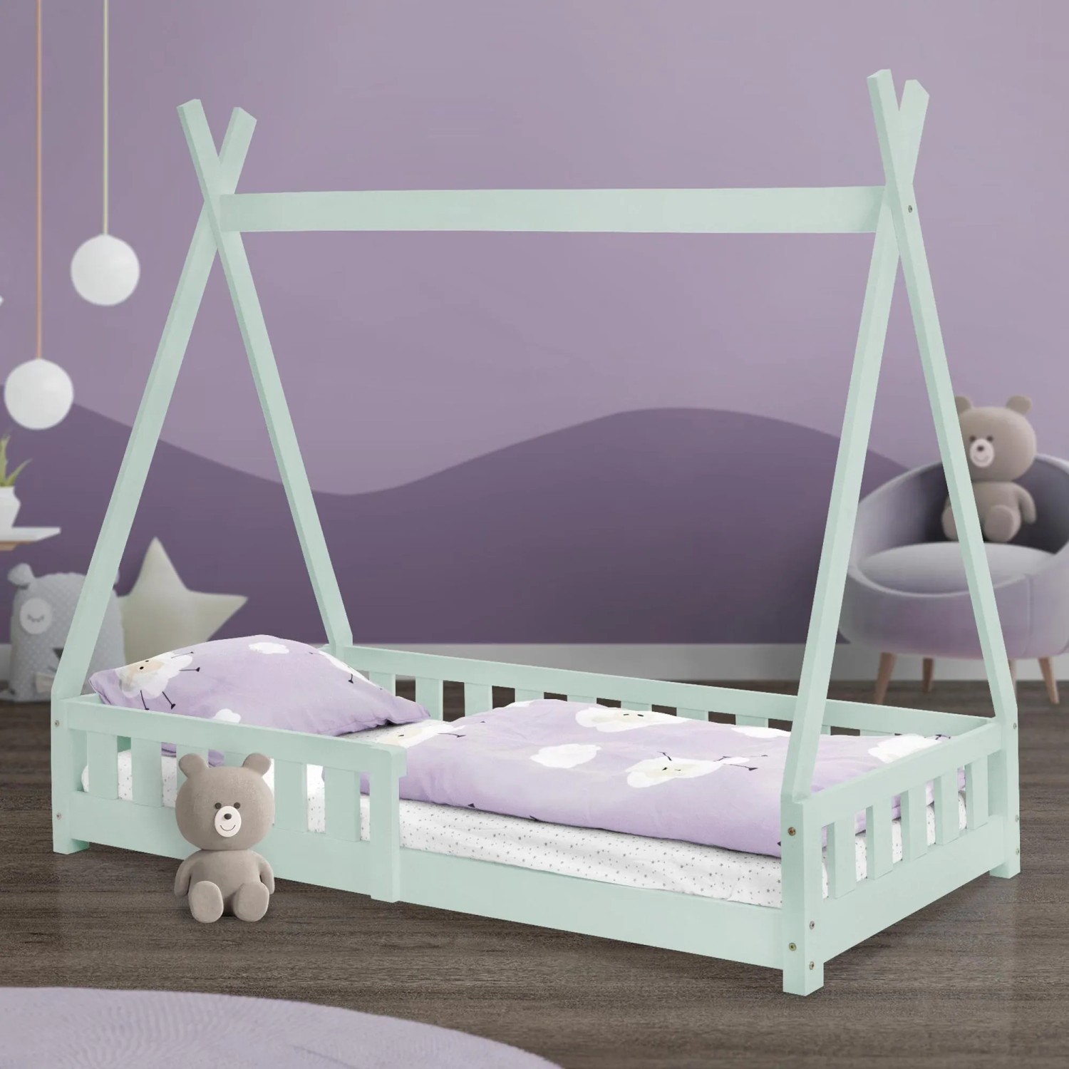 Kinderbett Mit Rausfallschutz 80x160