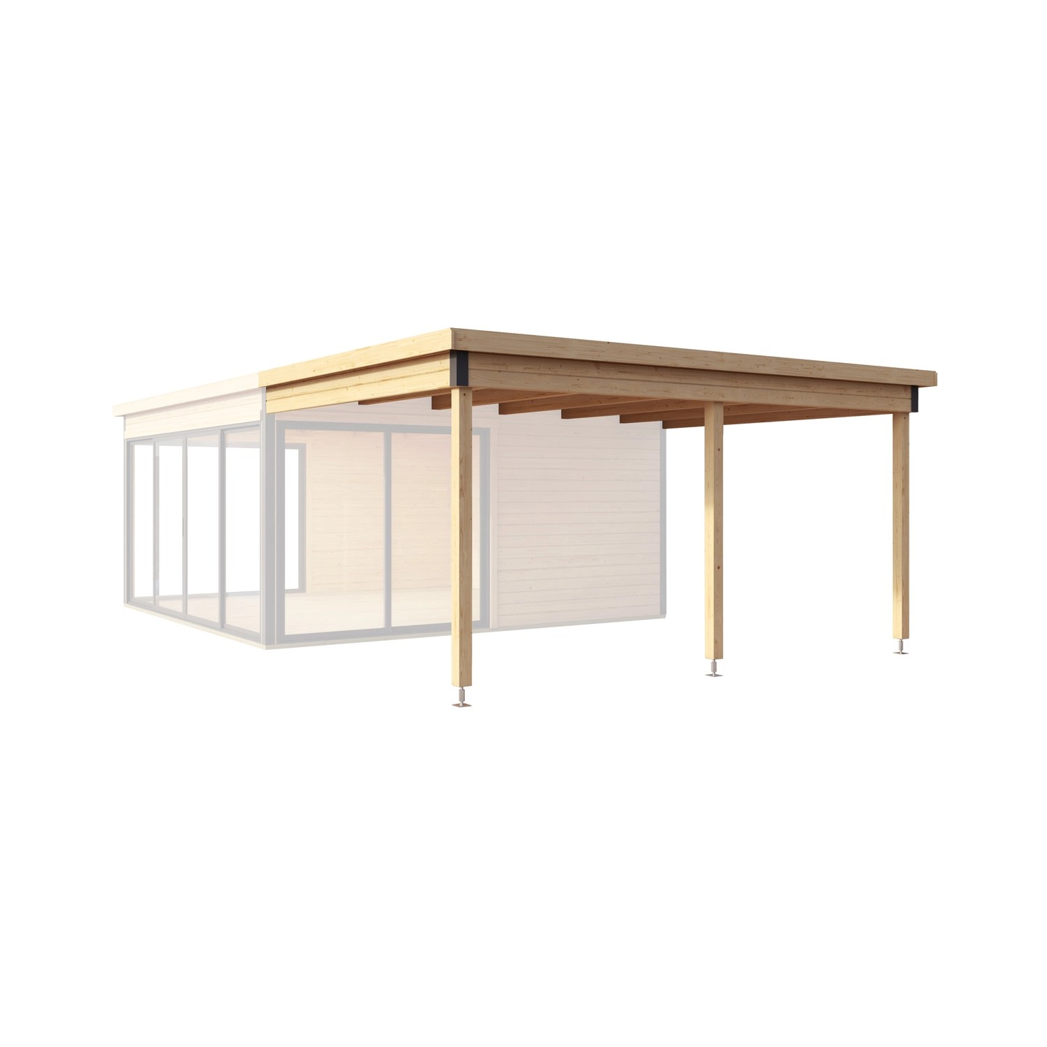 Lasita Maja Dachverlängerung Domeo 5 Natur 300 cm x 418 cm kaufen bei OBI